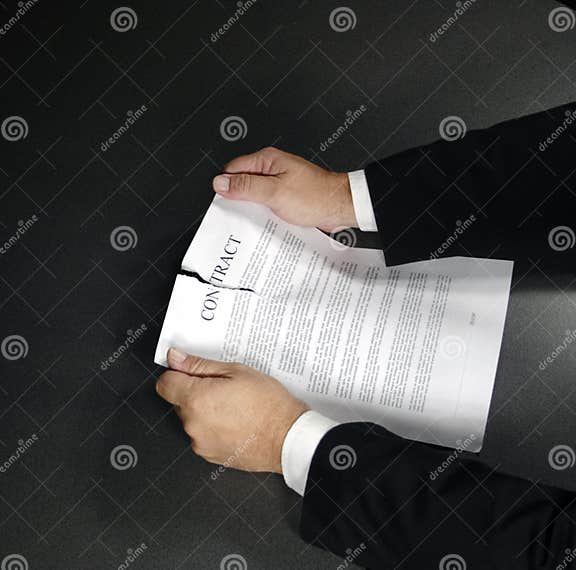 Ripping up a contract stock image. Image of void, poor - 1603527