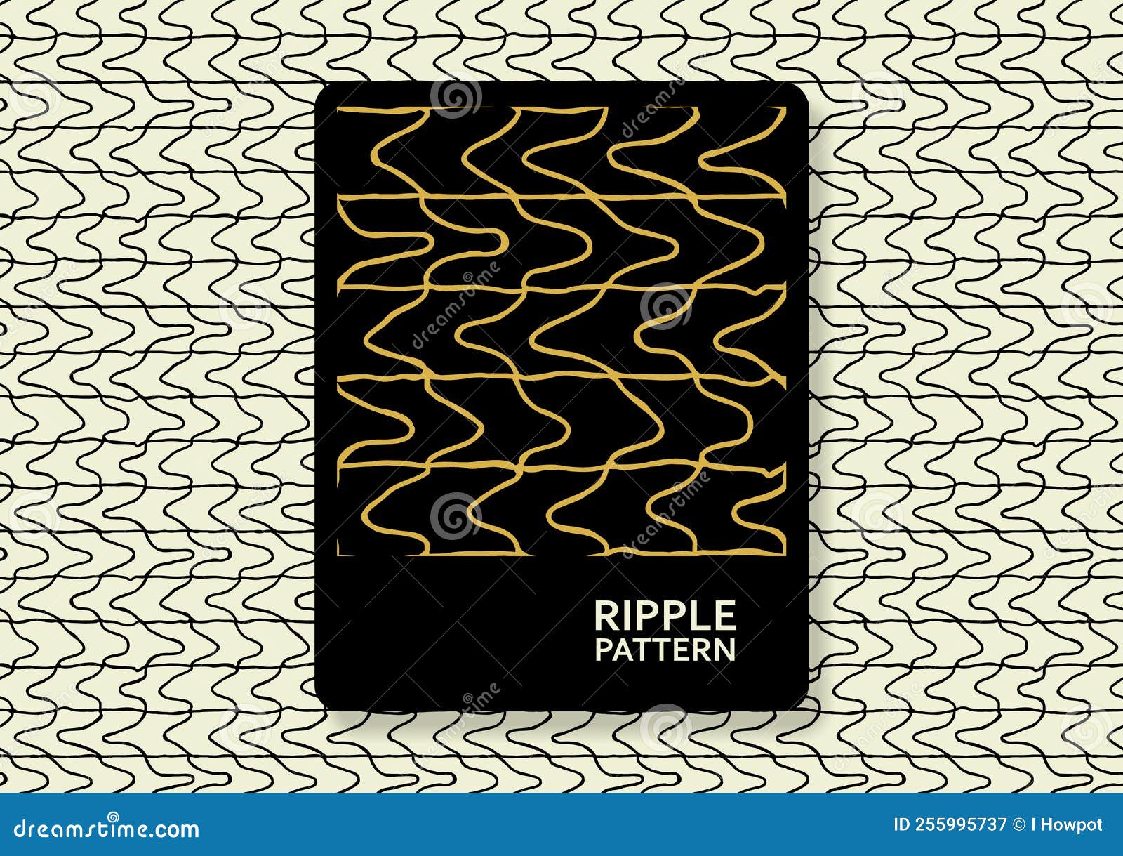 Ripple Abstract Texture, Vector Seamless Pattern Design. Stock Vector ...