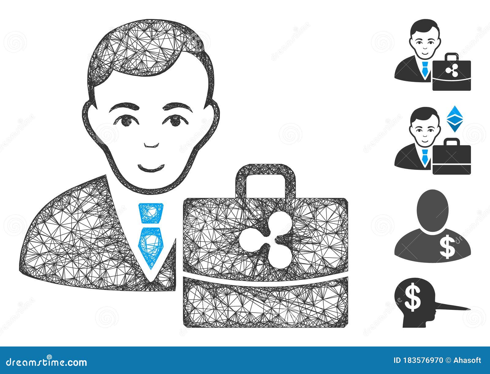 Ripple Accounter Mosaic Icon Of Unequal Parts Royalty-Free Stock Photo ...