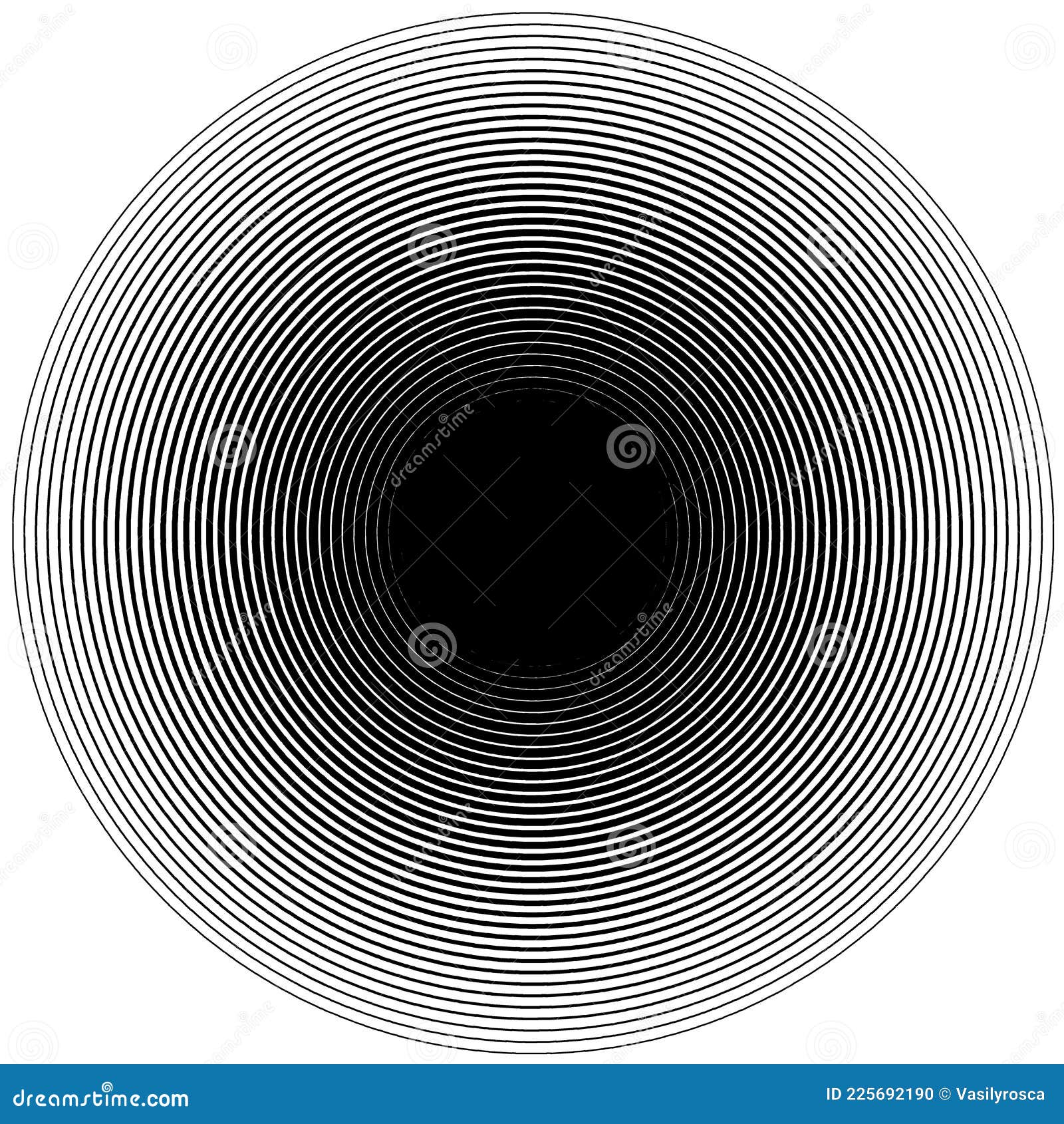 Ripple Circle Halftone Background Pattern, Abstract Vector Circular ...