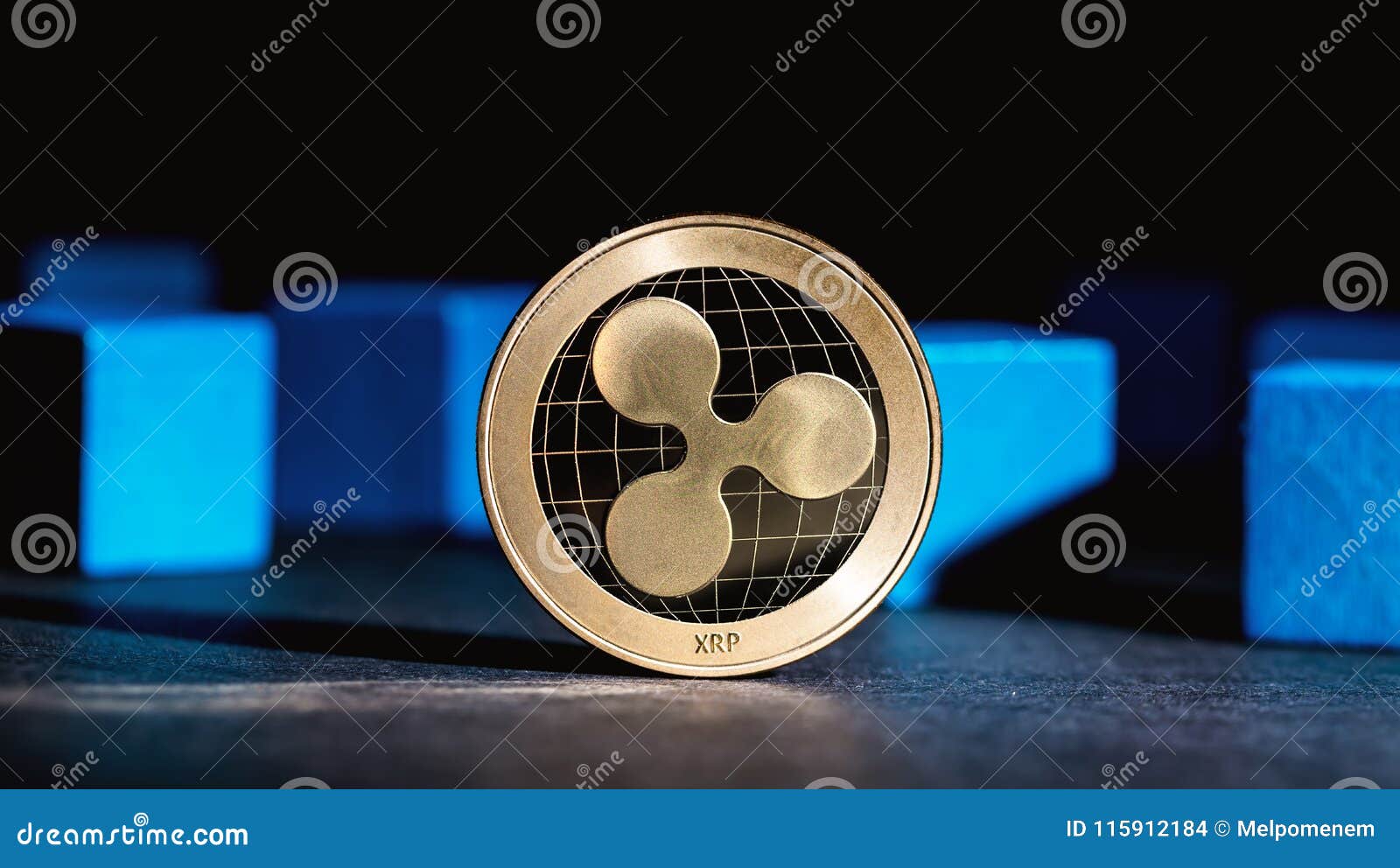 Ripple cryptocurrency coin stock photo. Image of virtual - 115912184