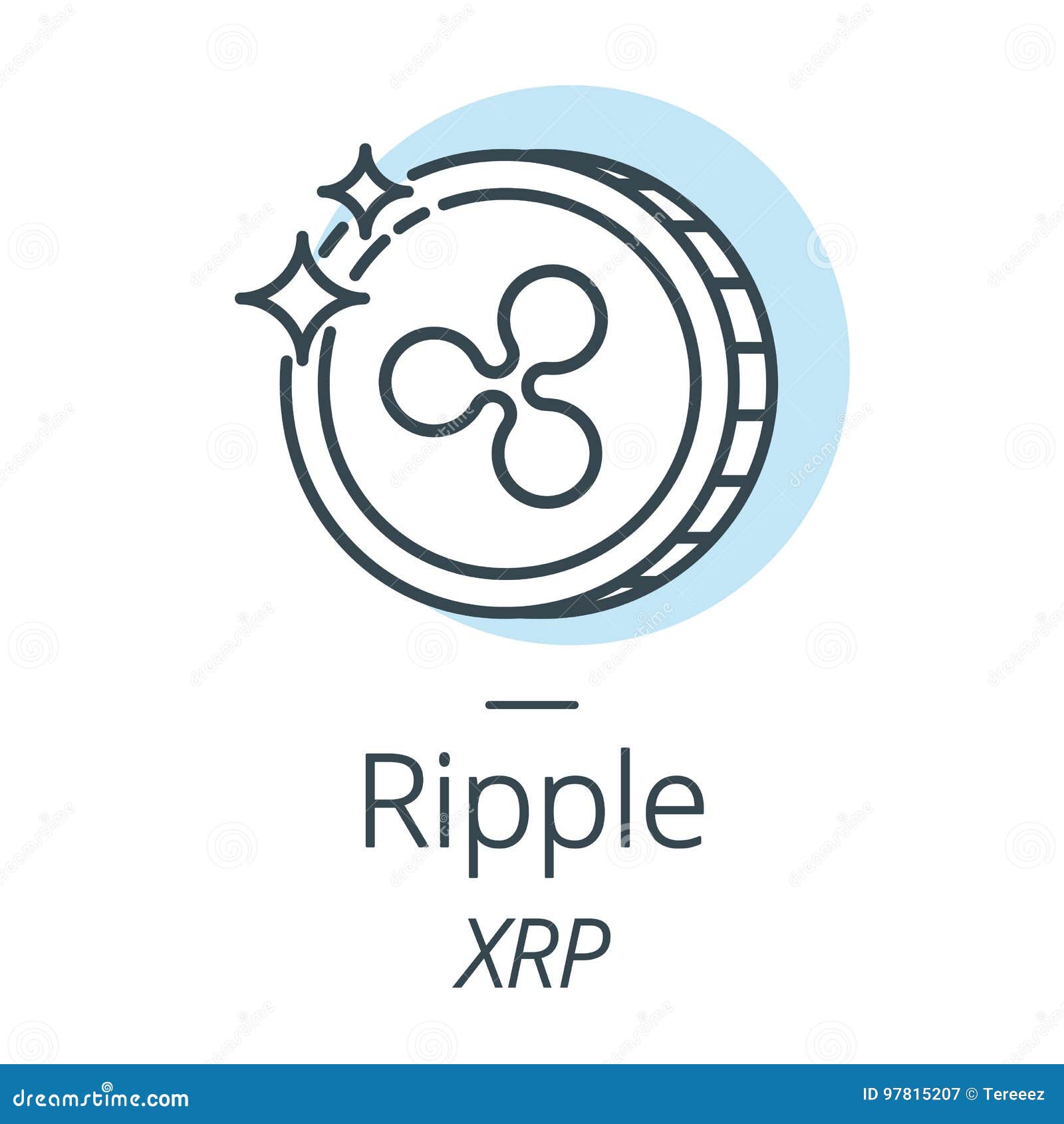 Ripple Cryptocurrency Symbol In The Room Royalty-Free Stock Photo ...
