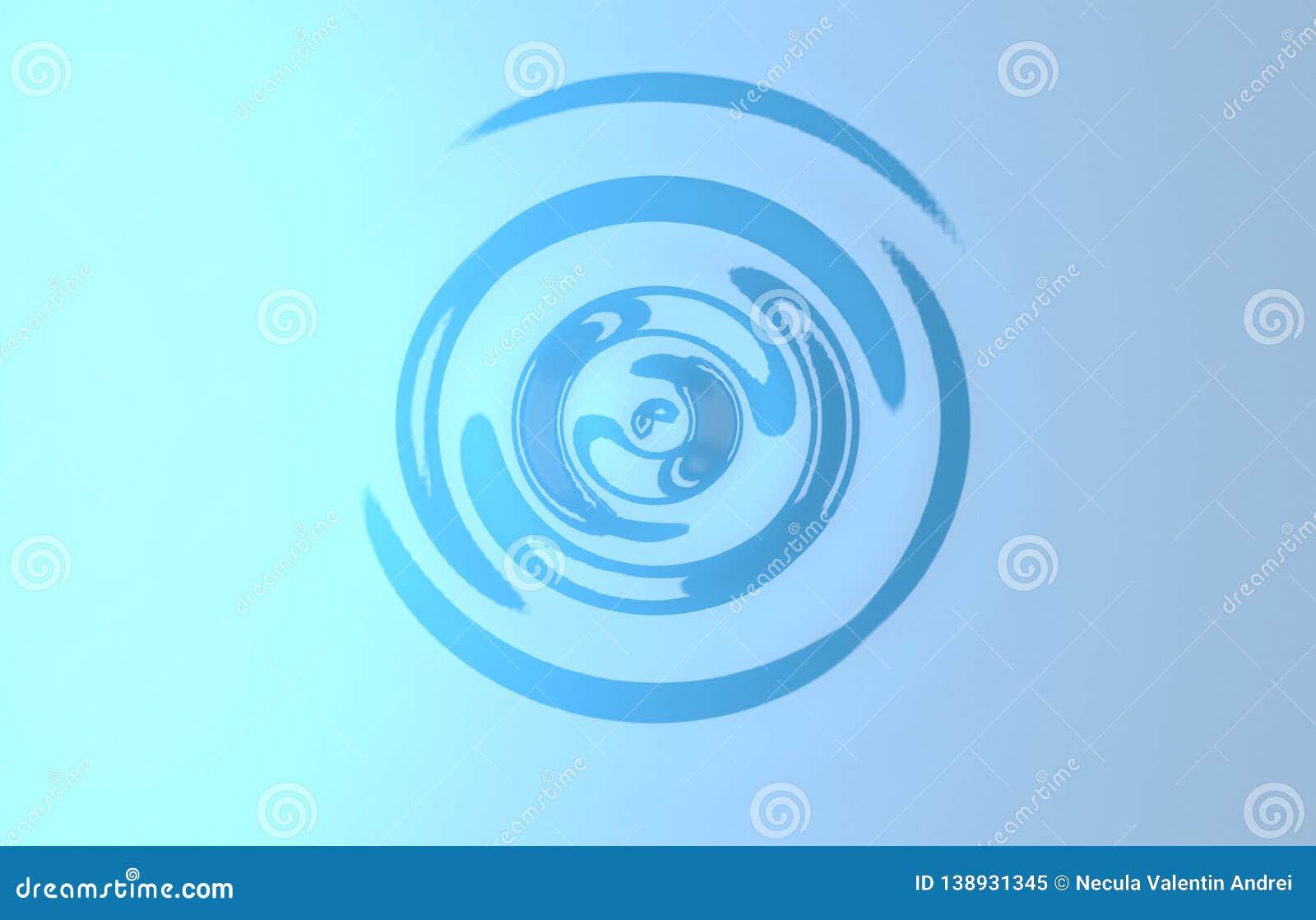 Ripple effect 3d render stock illustration. Illustration of cold ...