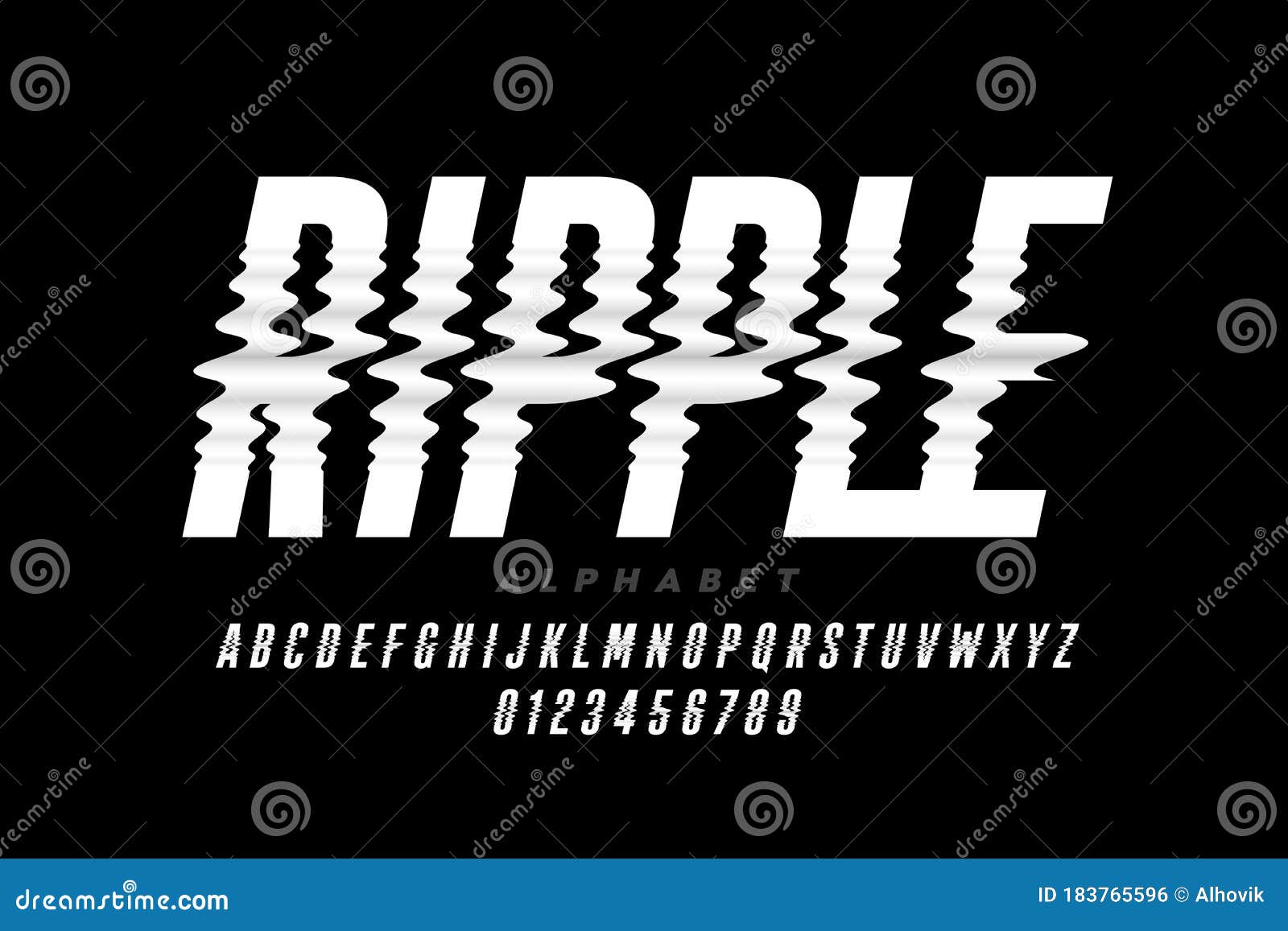 Ripple Effect Top View. Transparent Water Drop Rings. Circle Sound Wave ...