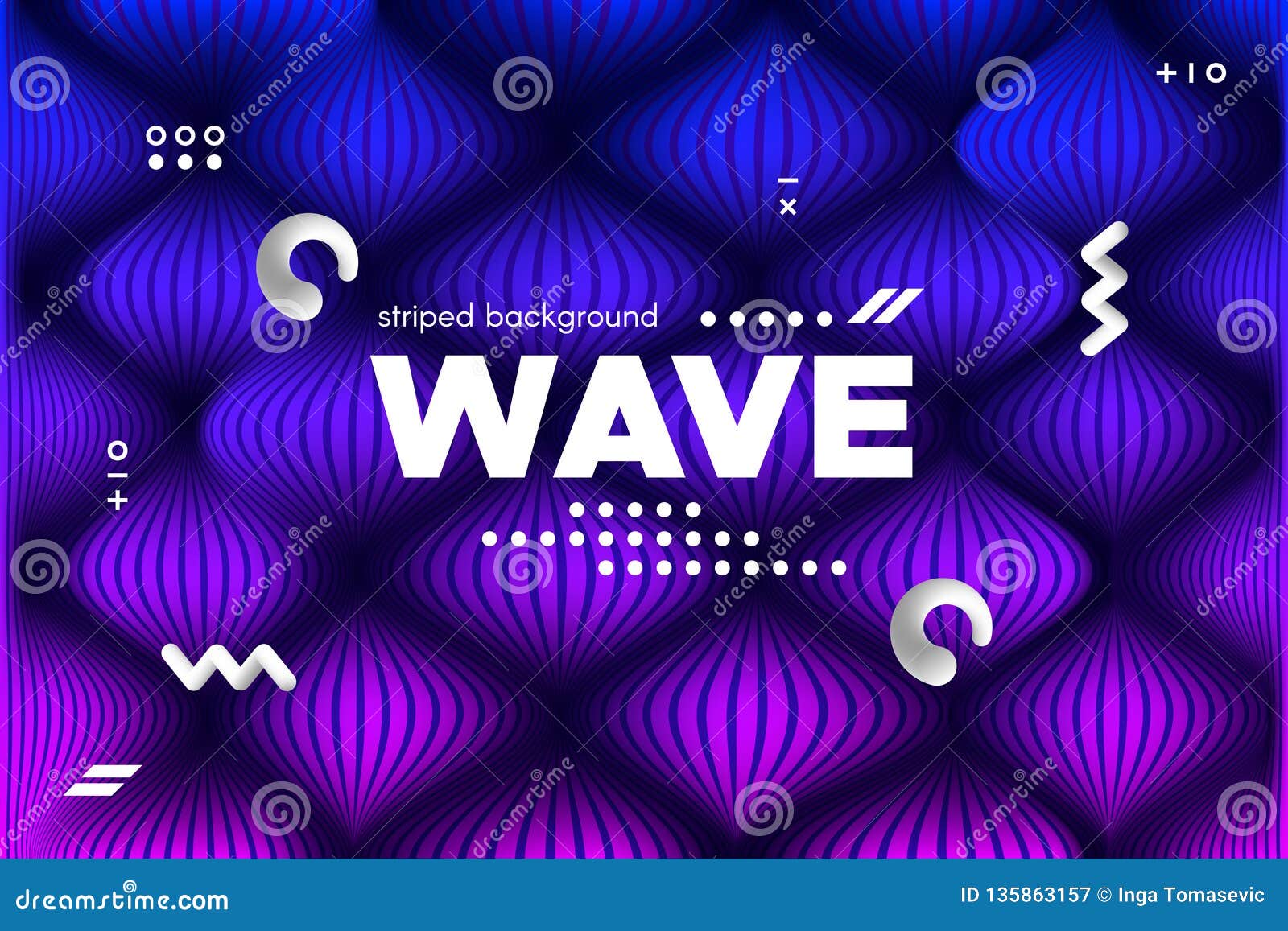 Ripple of Flowing Lines Concept. 3d Abstract. Stock Vector ...