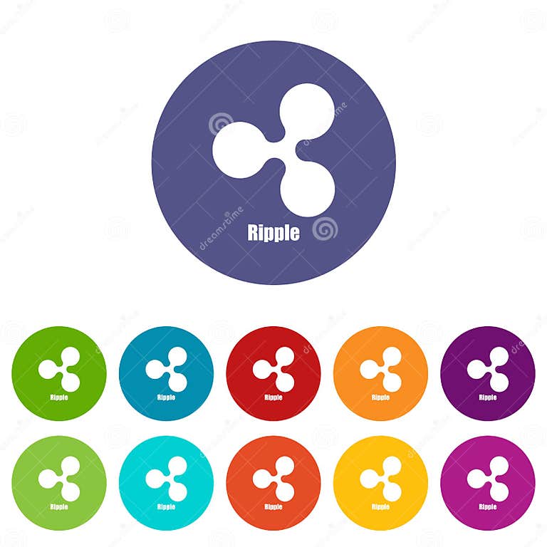 Ripple icon, simple style stock vector. Illustration of digital - 115997190