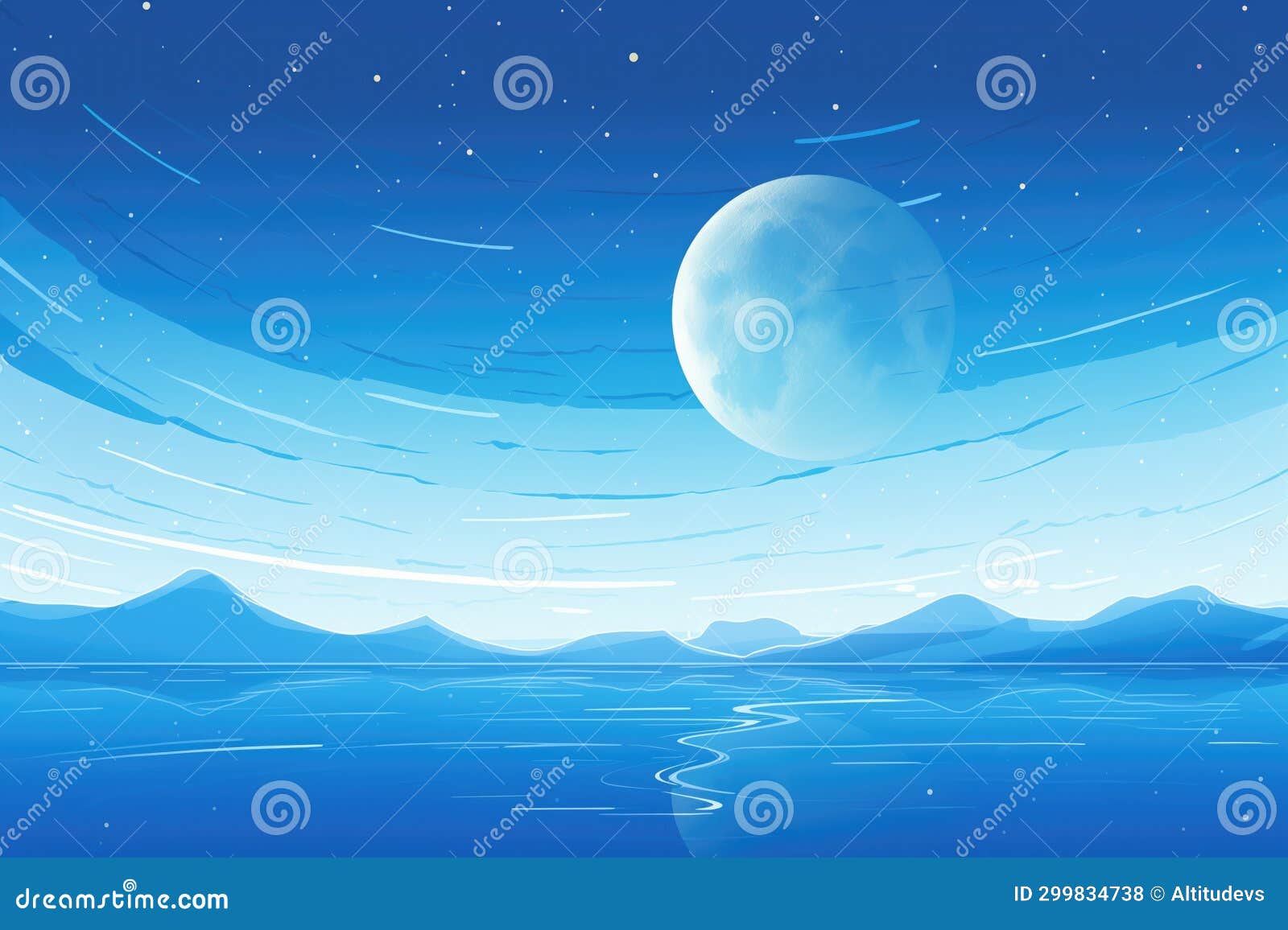Ripple-like Arc Aurora in Deep Blue Night Sky Stock Photo - Image of ...