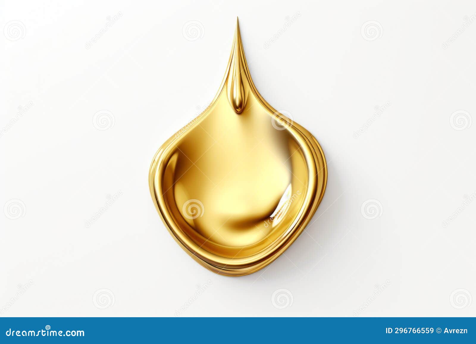 Ripple of Liquid Gold: Elegant Descent on Pristine Canvas, Generative ...