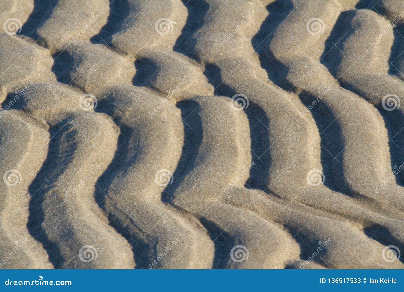 Ripple marks on a beach stock image. Image of mark, used - 136517533