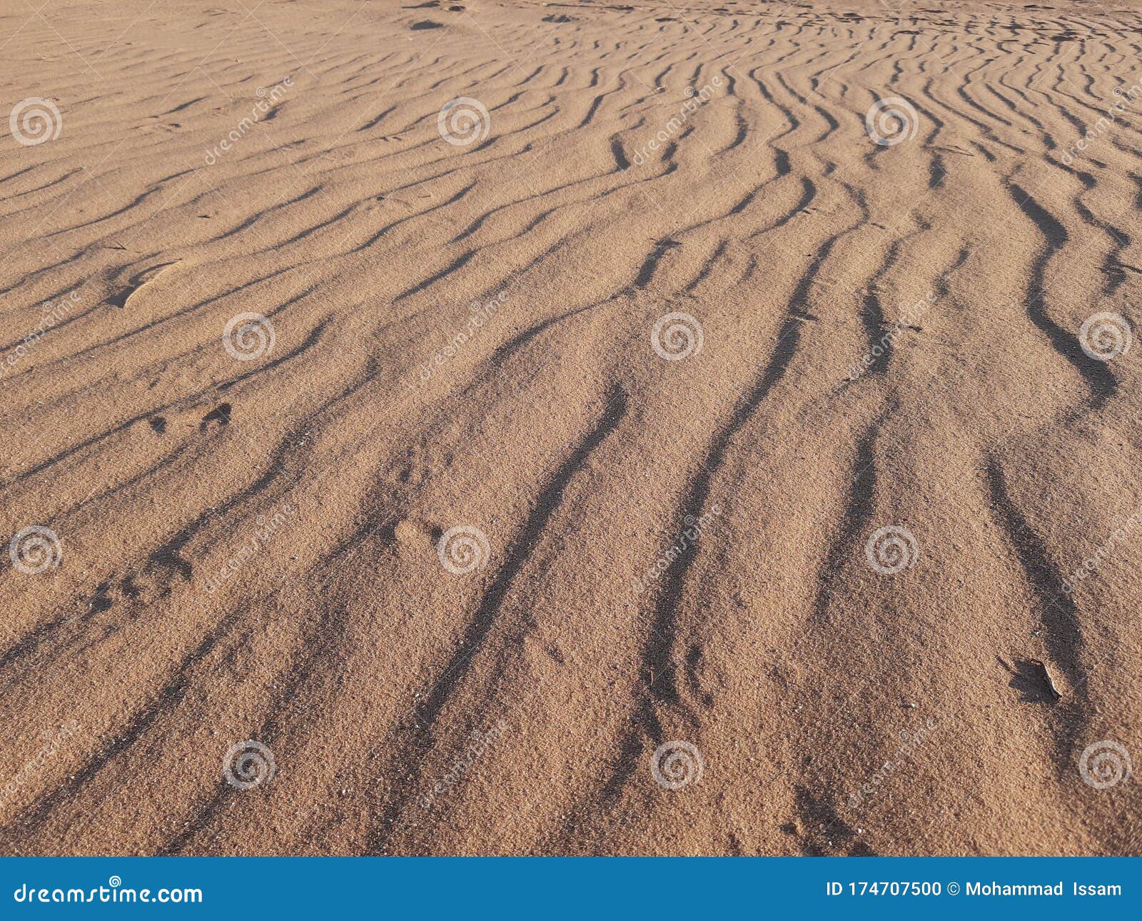 Ripple marks in desert stock photo. Image of nature - 174707500