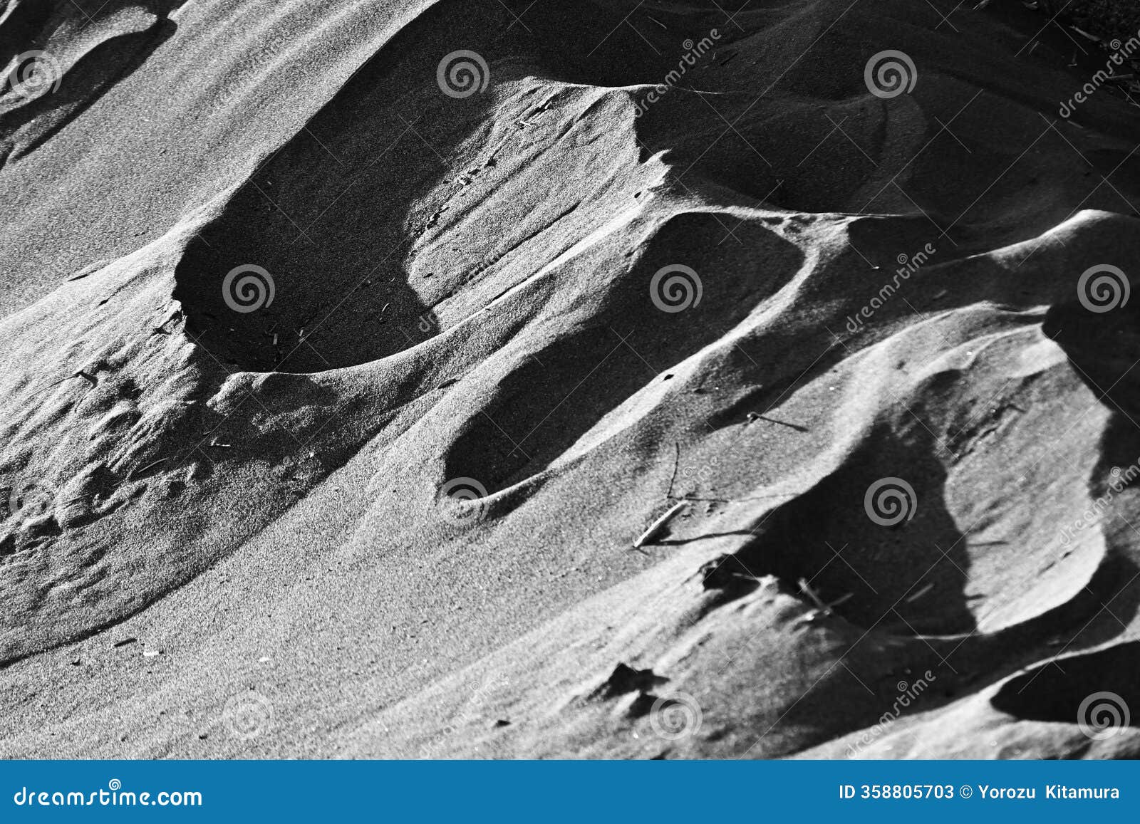 Ripple Marks (wind Ripples) on the Sandy Beach. Stock Image - Image of ...