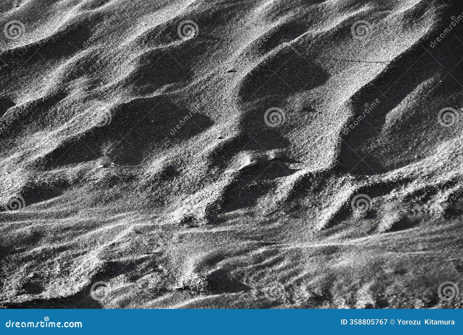 Ripple Marks (wind Ripples) on the Sandy Beach. Stock Image - Image of ...