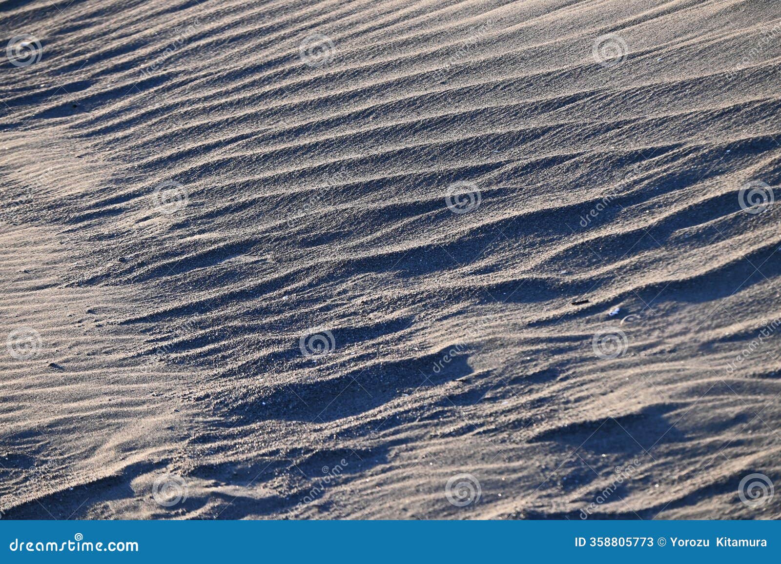 Ripple Marks (wind Ripples) on the Sandy Beach. Stock Image - Image of ...
