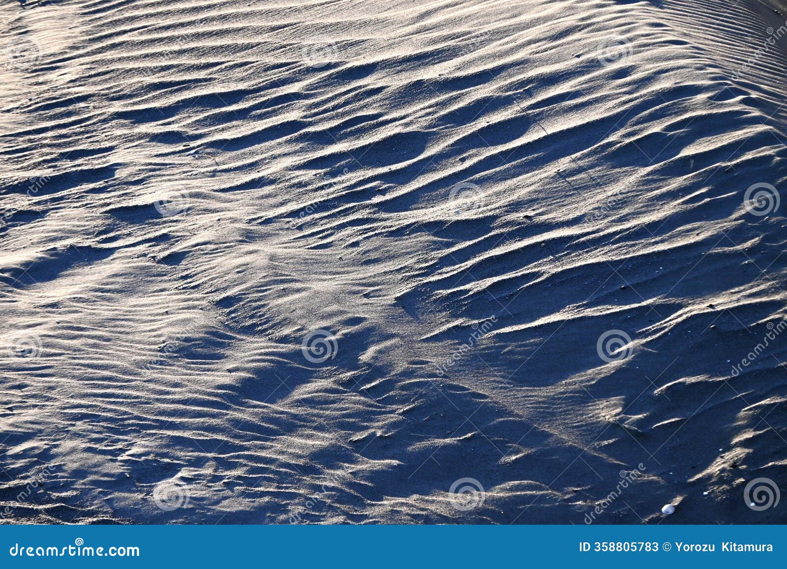 Ripple Marks (wind Ripples) on the Sandy Beach. Stock Image - Image of ...
