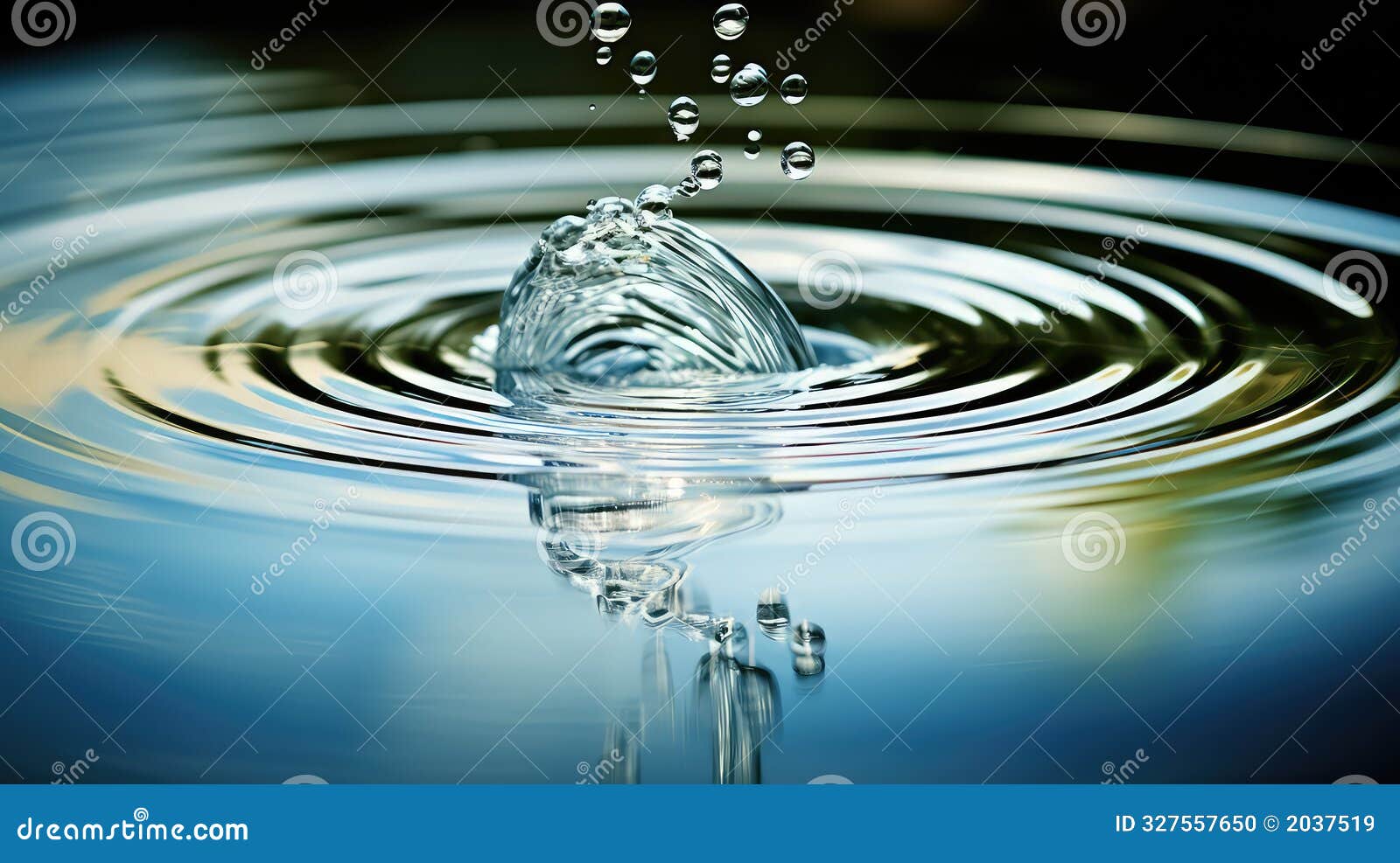 Ripple Natural Water Splash Stock Illustration - Illustration of fluid ...