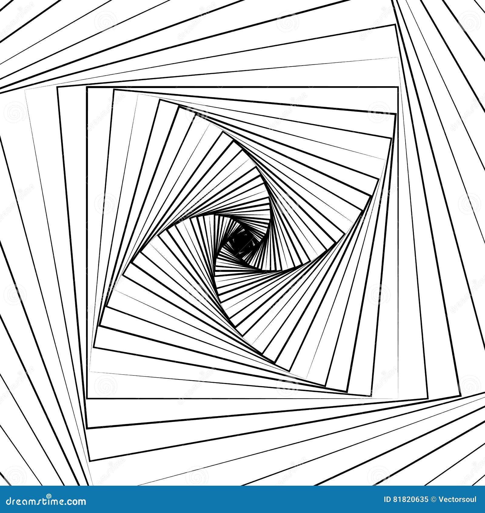 Ripple Pattern with Concentric Squares - Circular Geometric Back Stock ...