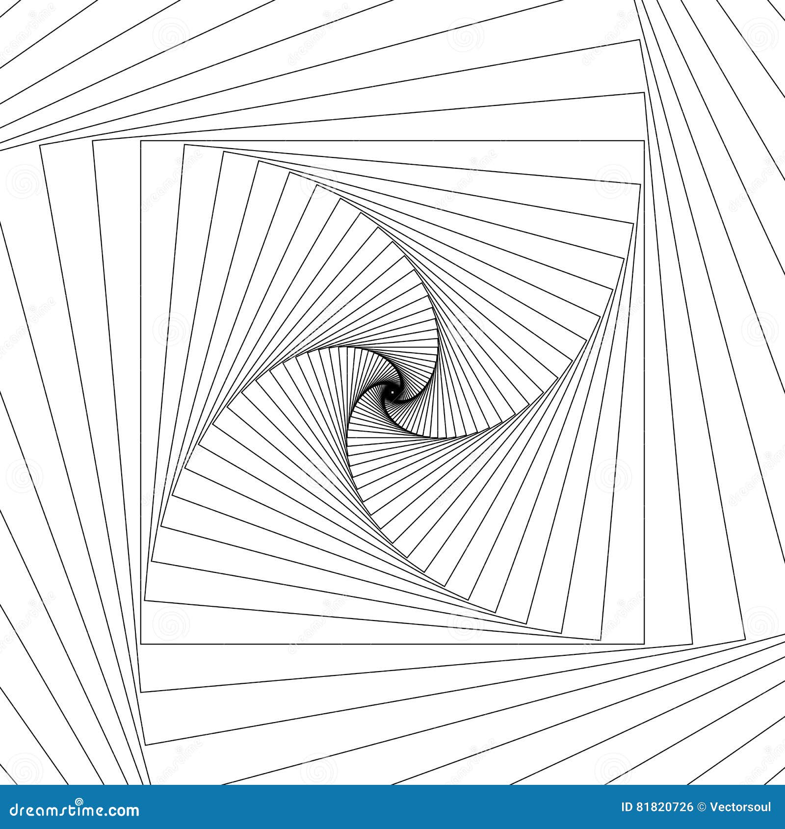 Ripple Pattern with Concentric Squares - Circular Geometric Back Stock ...