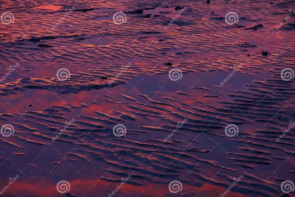 Ripple, Pattern of Sand on the Bach. Stock Image - Image of ocean ...