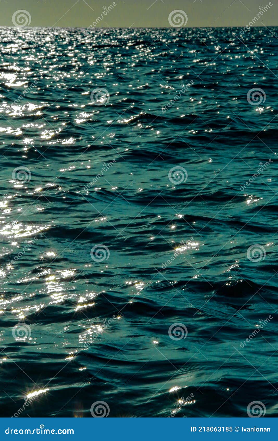 Ripple and the Reflection of Sunlight on the Sea Stock Image - Image of ...