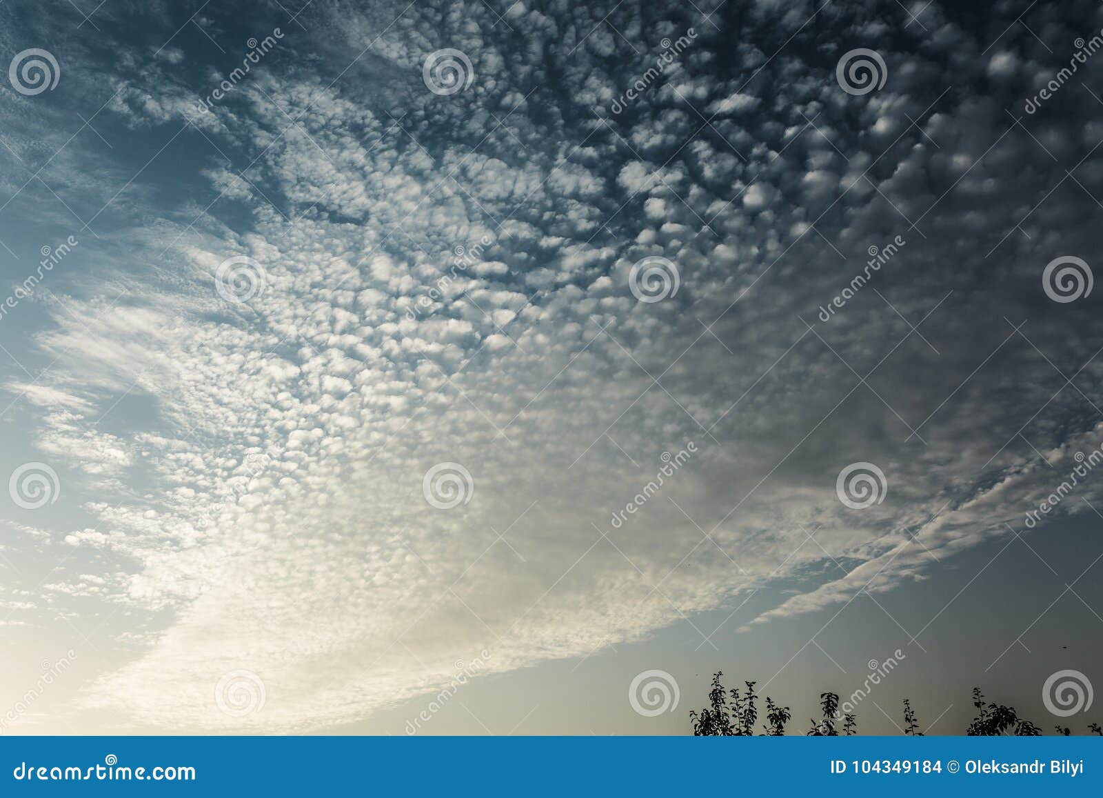 Ripple in the sky stock photo. Image of heaven, clouds - 104349184