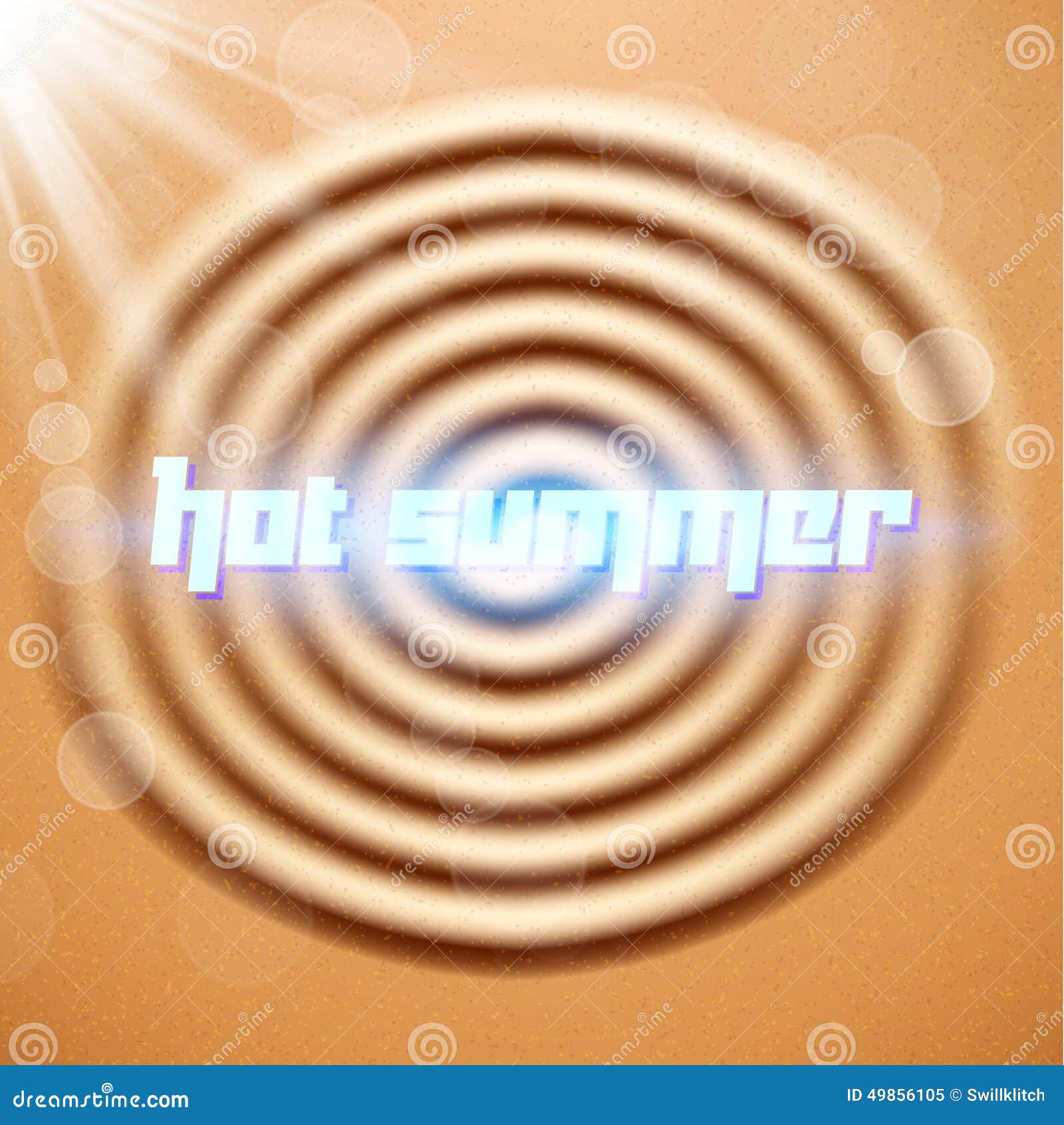 Ripple Spiral Drawing On The Sand Cartoon Vector | CartoonDealer.com ...