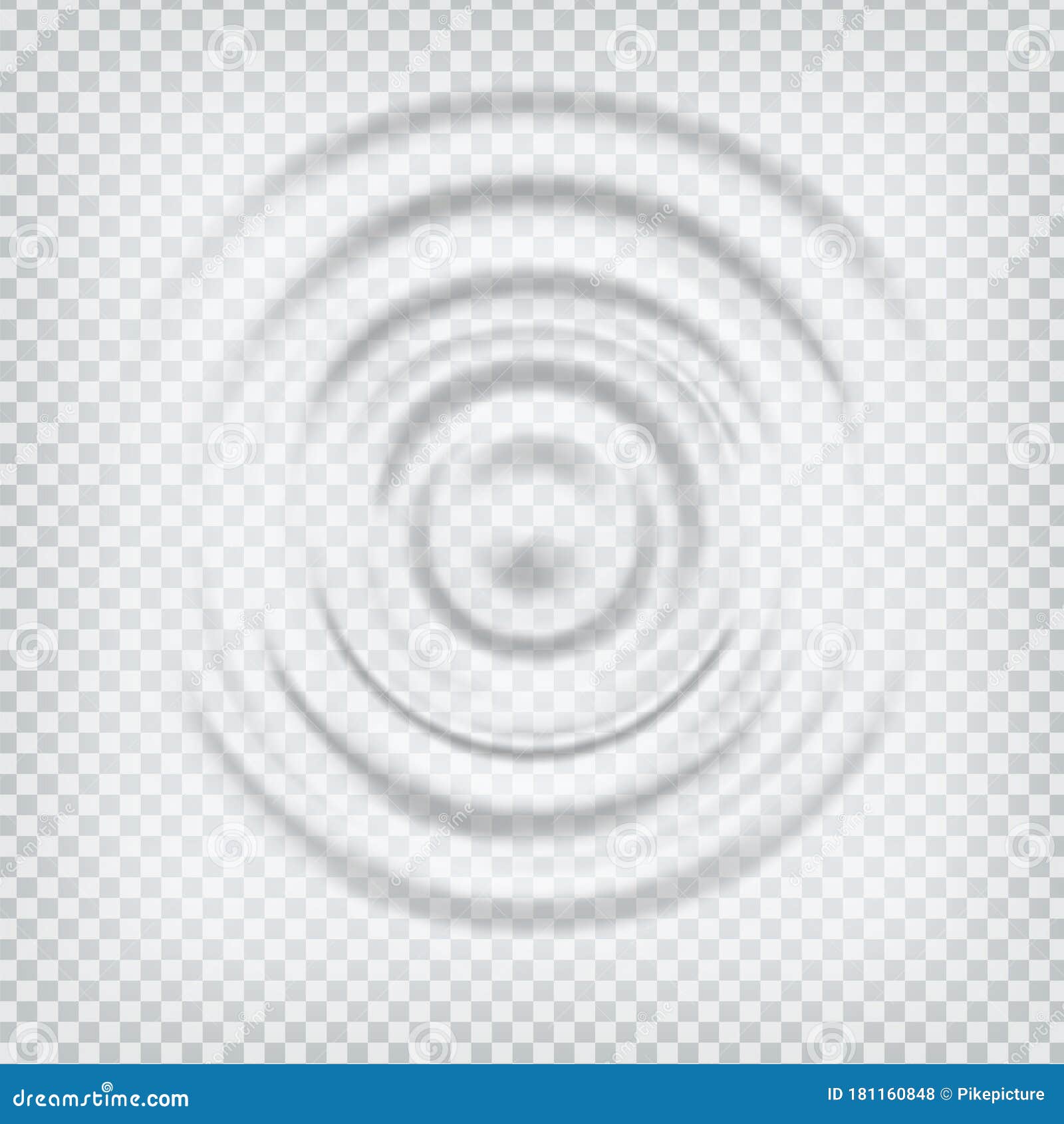 Ripple Splash Water Waves Surface From Drop Vector Stock Vector
