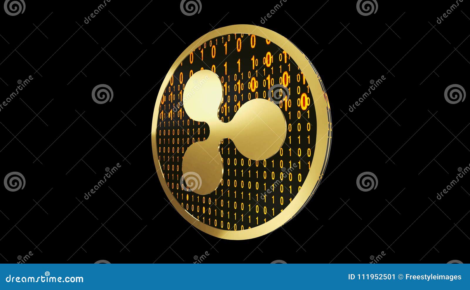 Ripple Symbol On Futuristic Hud Banner. Stock Photography ...