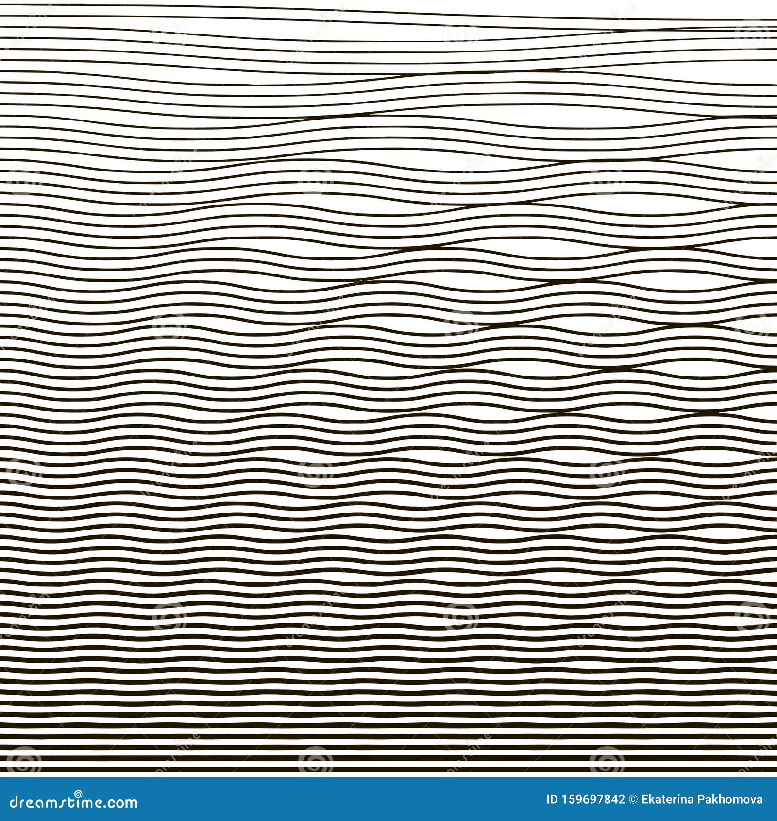 Ripple Texture. Water Depth. Thin Line Wave Background. Vector ...