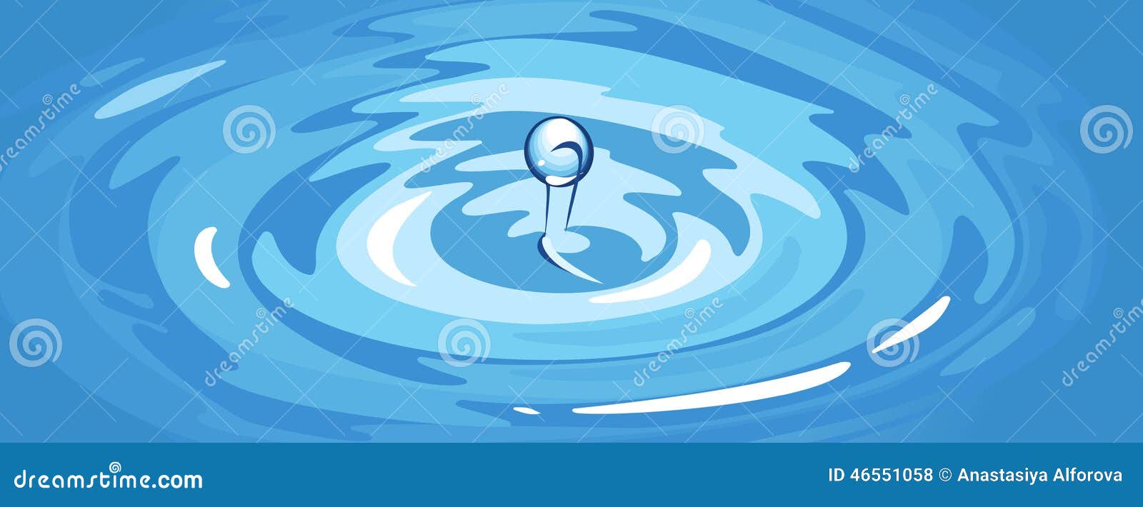 Ripple stock vector. Illustration of color, liquid, aqua - 46551058