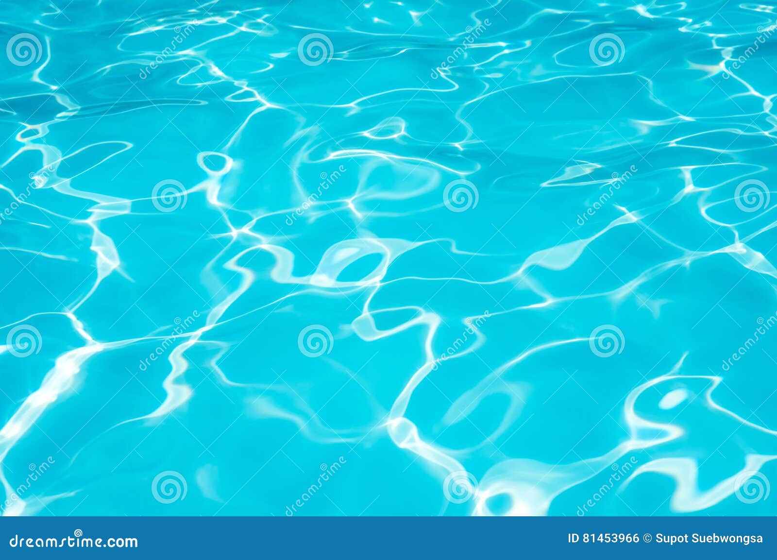 Ripple Water Surface with Sun Reflection in Swimming P Stock Photo ...
