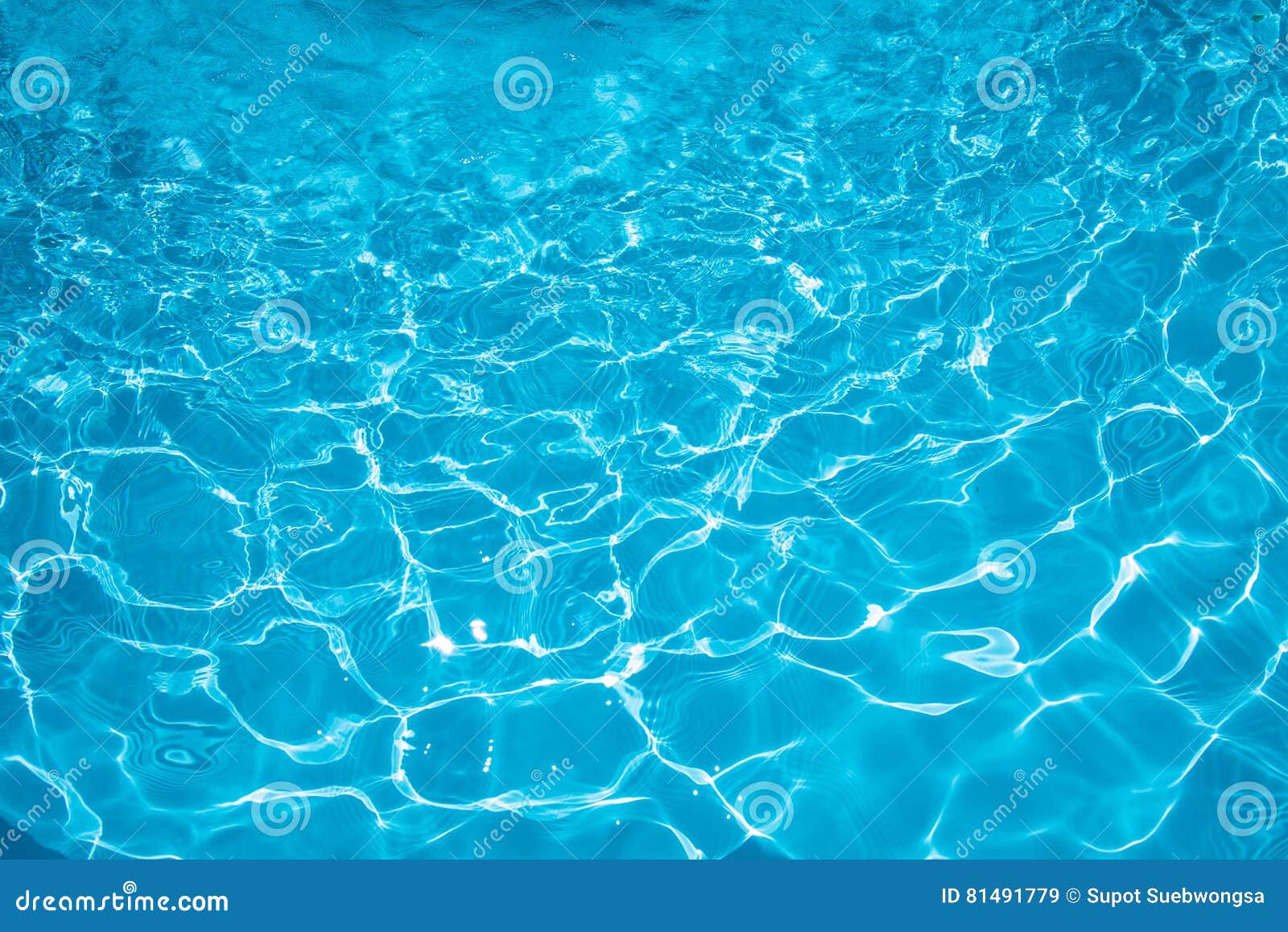 Ripple Water Surface with Sun Reflection in Swimming P Stock Image ...
