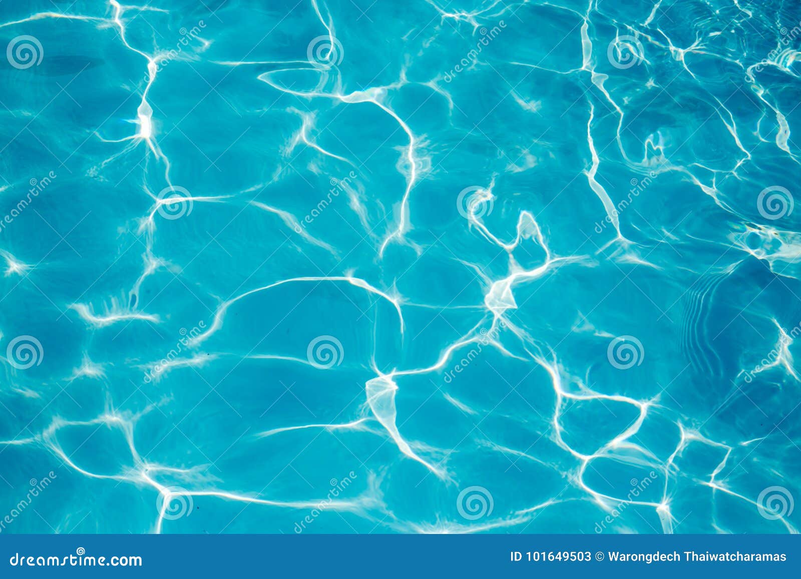 Ripple Water Surface and Sun Reflection in Swimming Pool Stock Image ...