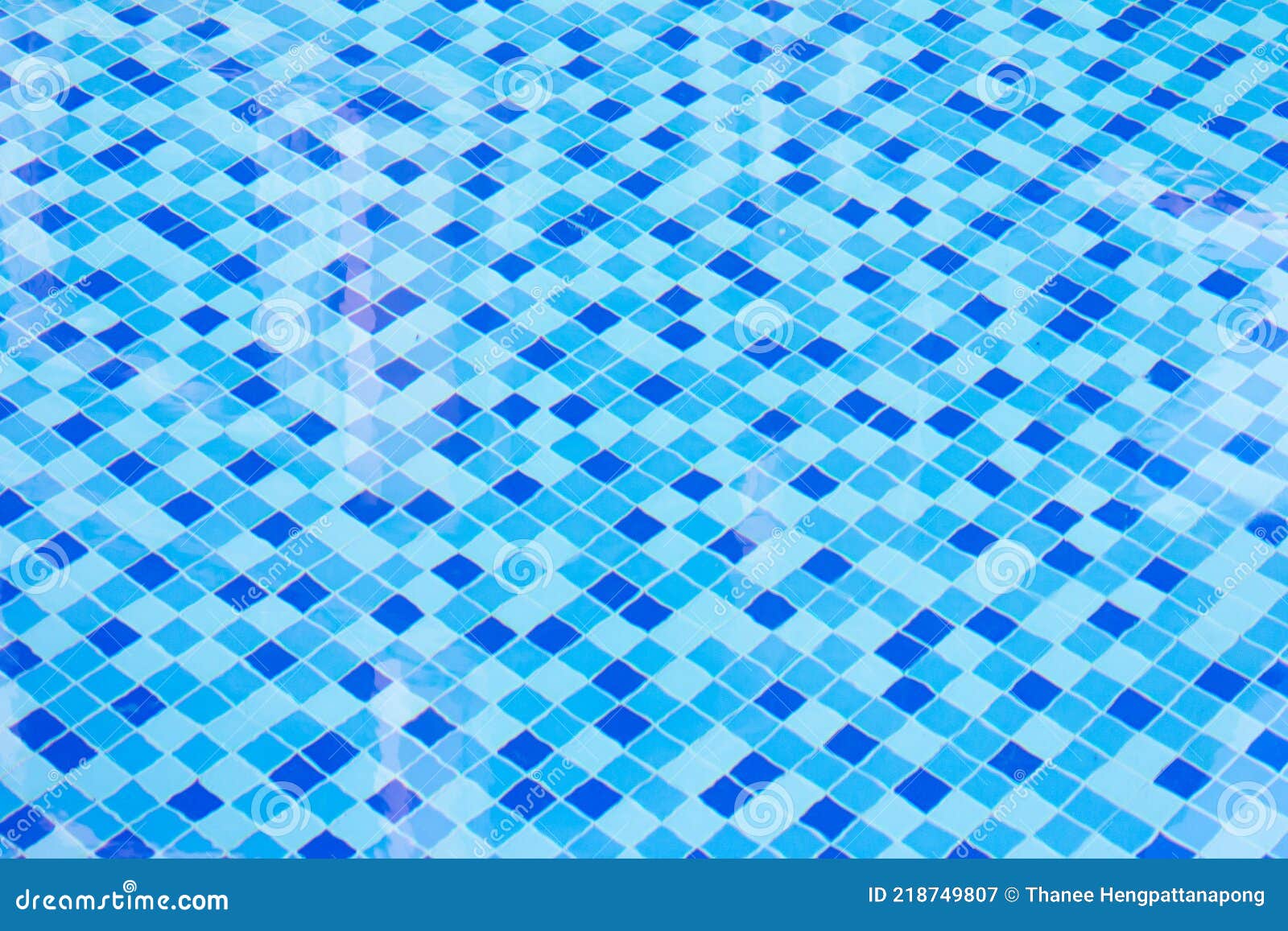 Ripple Water in Swimming Pool with Blue Tile Floor Stock Image - Image ...