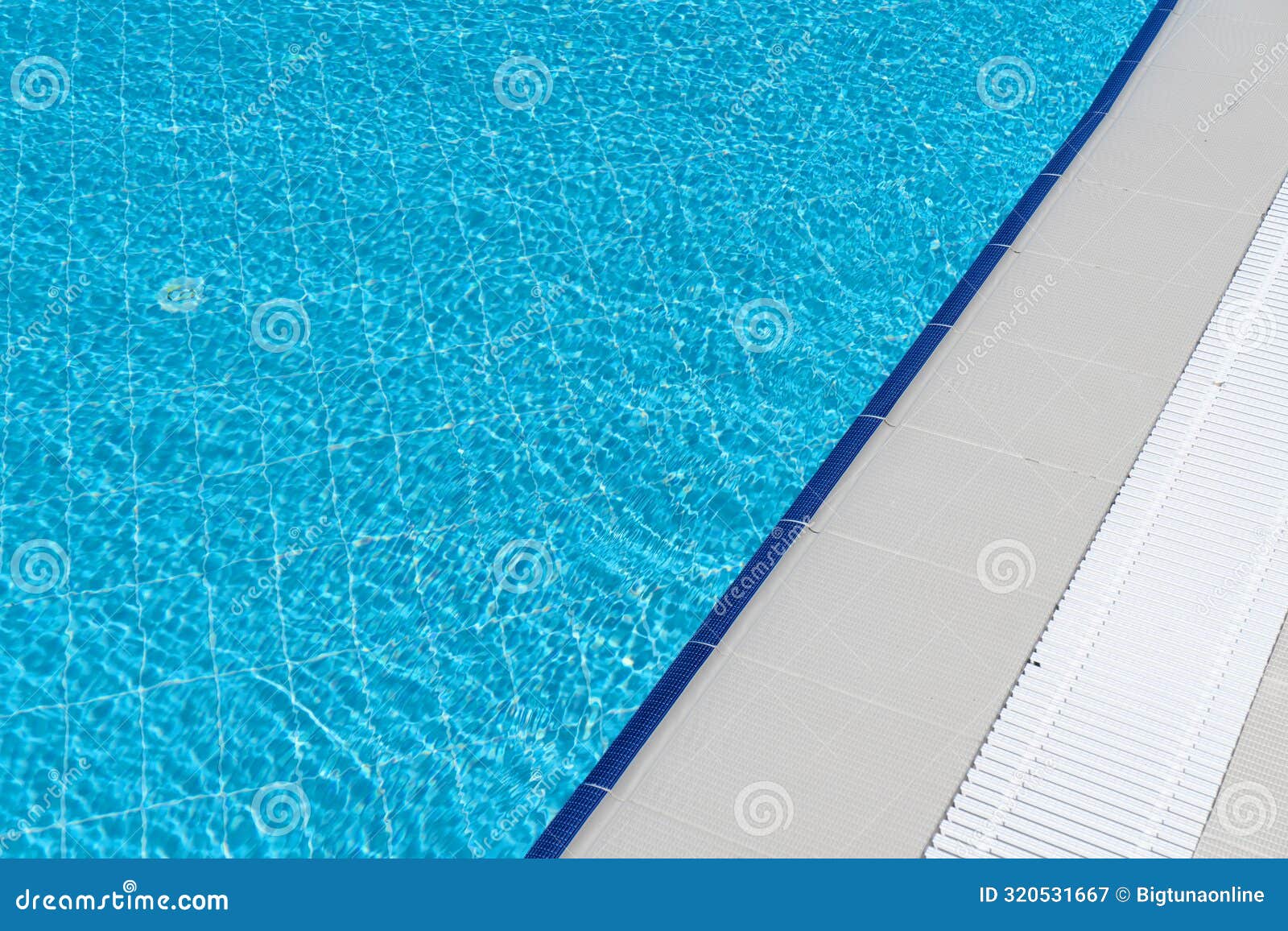 Ripple Water in Swimming Pool with Reflection. Background Shot of Pool ...