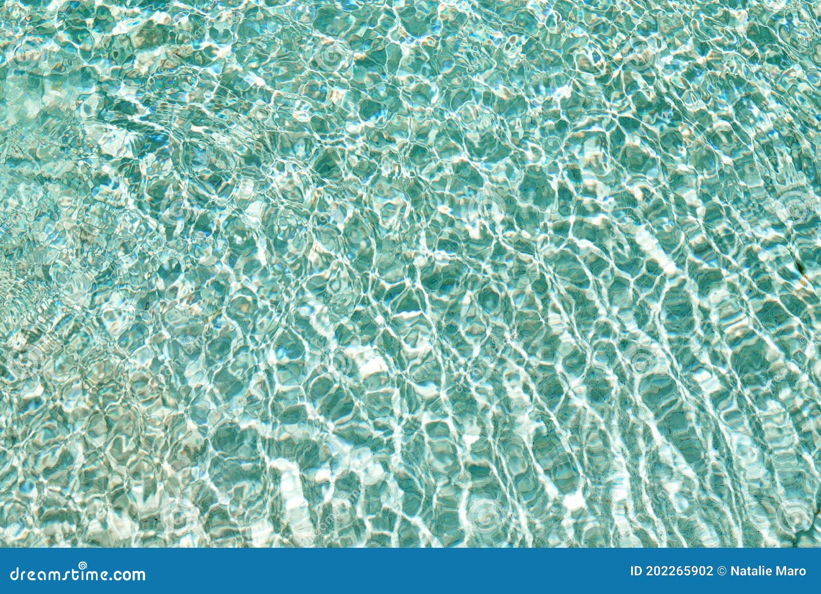 Ripple Water in Swimming Pool with Sun Reflection Stock Photo - Image ...