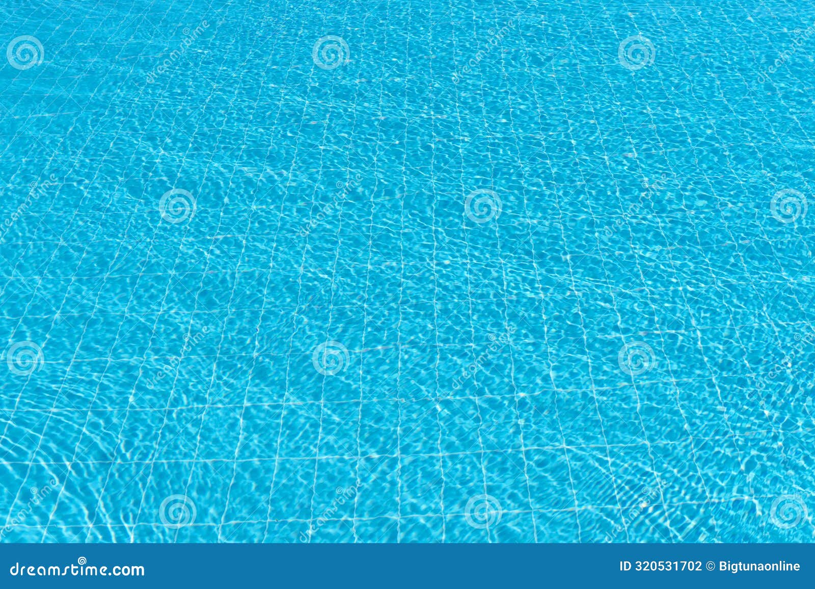 Ripple Water in Swimming Pool with Sun Reflection. Background Shot of ...
