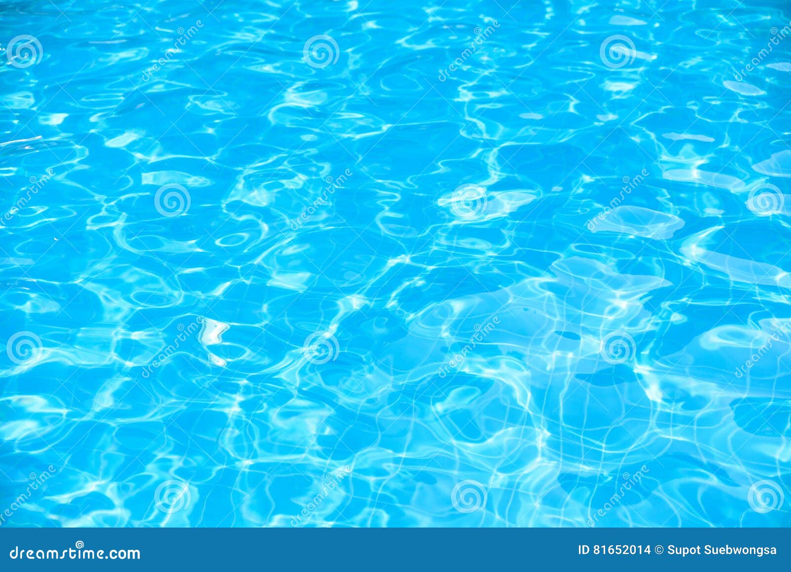 Ripple Water in Swimming Pool with Sun Reflection Stock Photo - Image ...