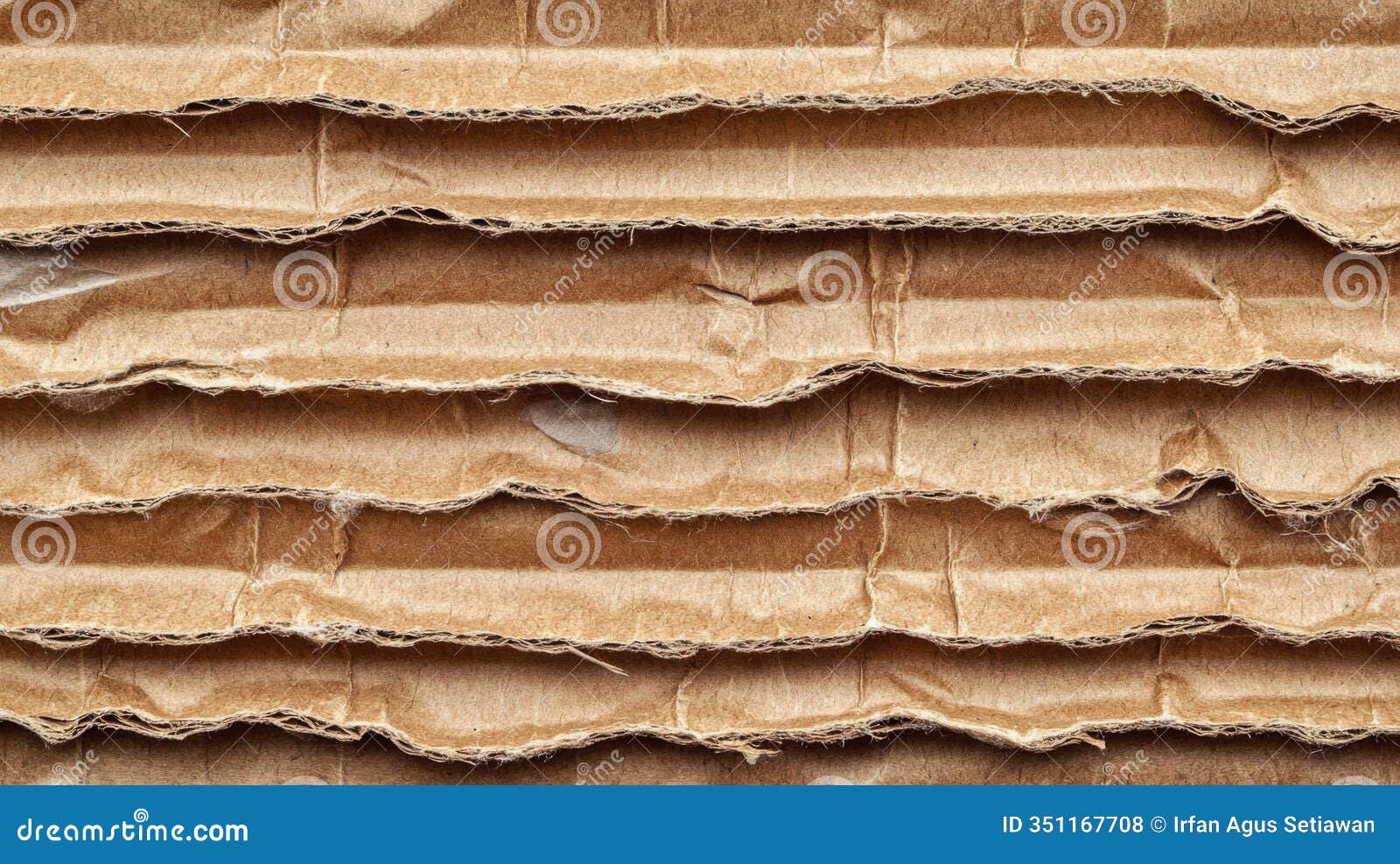 Rippled Brown Cardboard Texture Close Up Stock Illustration ...