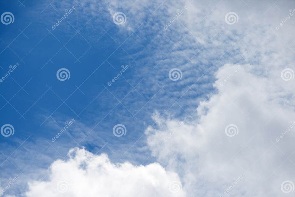 RIPPLED CLOUD BEHIND SOLID CLOUD Stock Image - Image of nature, cloud ...