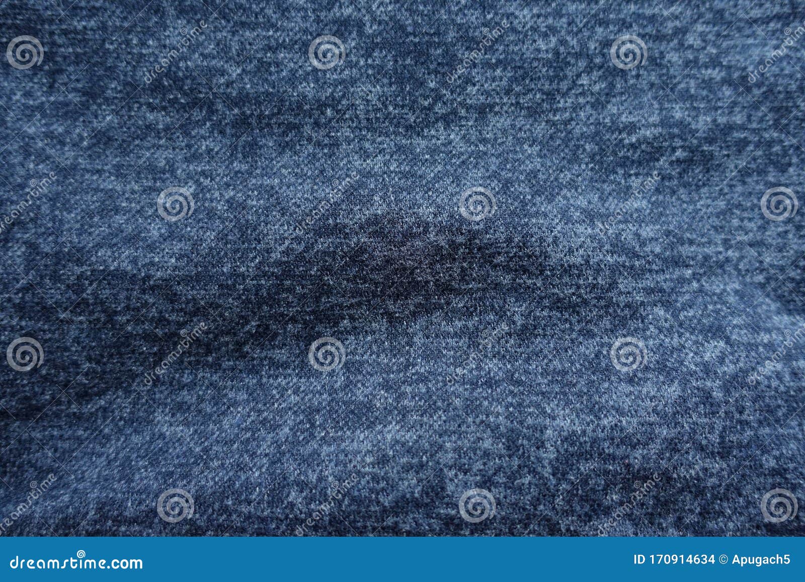 Rippled Heather Blue Woolen Fabric from Above Stock Photo - Image of ...
