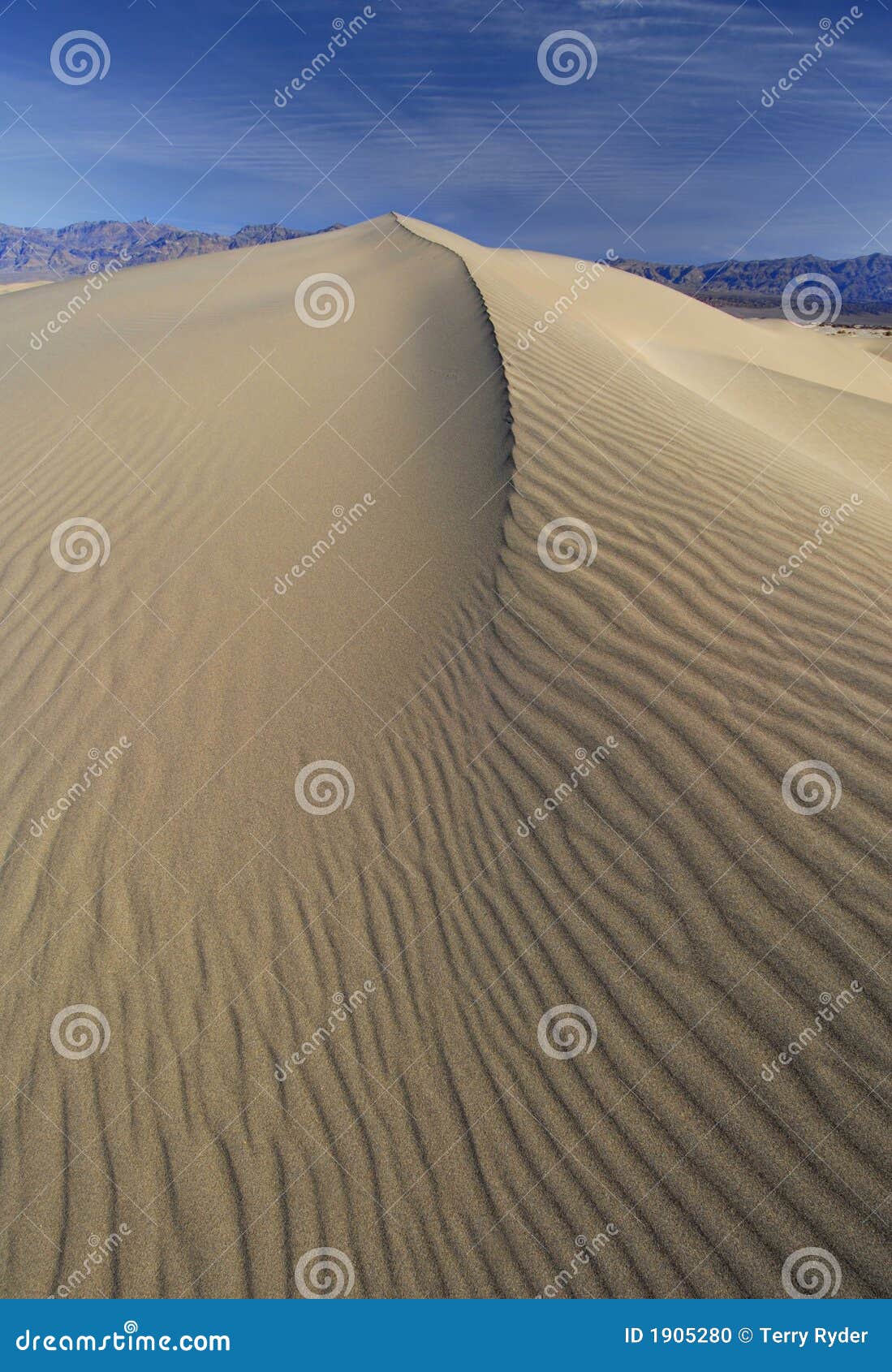 Rippled Dune stock photo. Image of space, ridge, clouds - 1905280