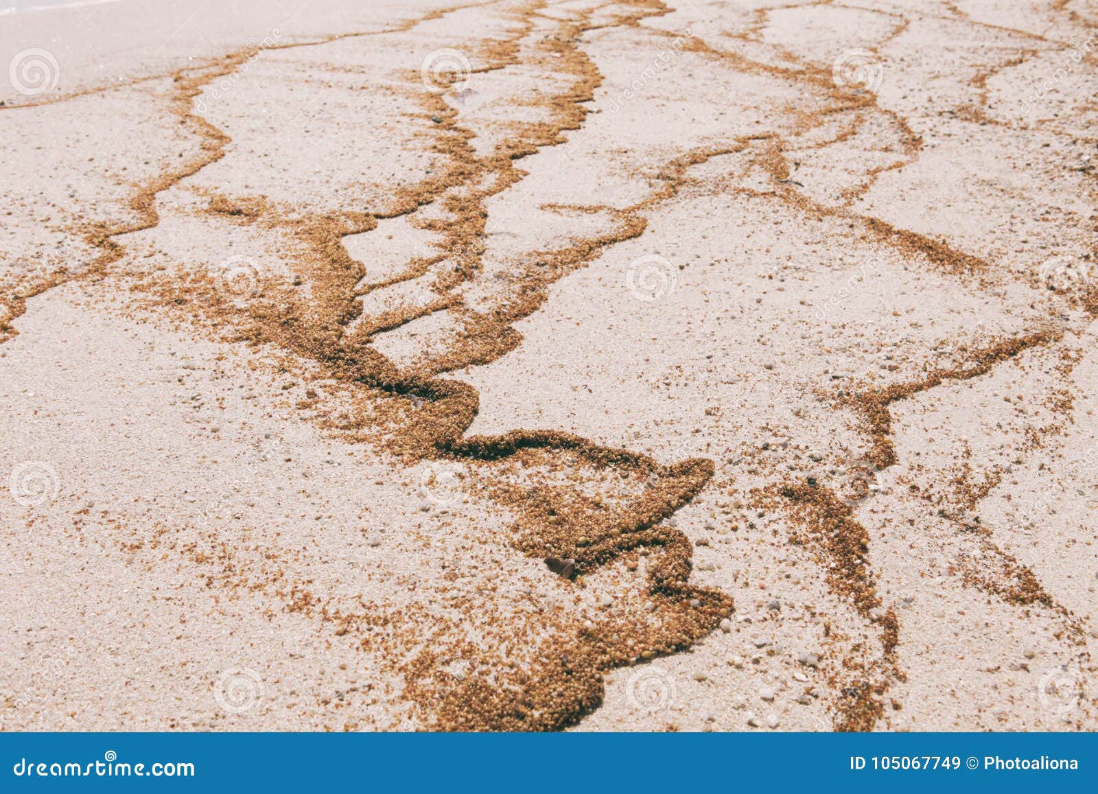 Rippled Sand Texture on Beach Stock Image - Image of india, abstract ...