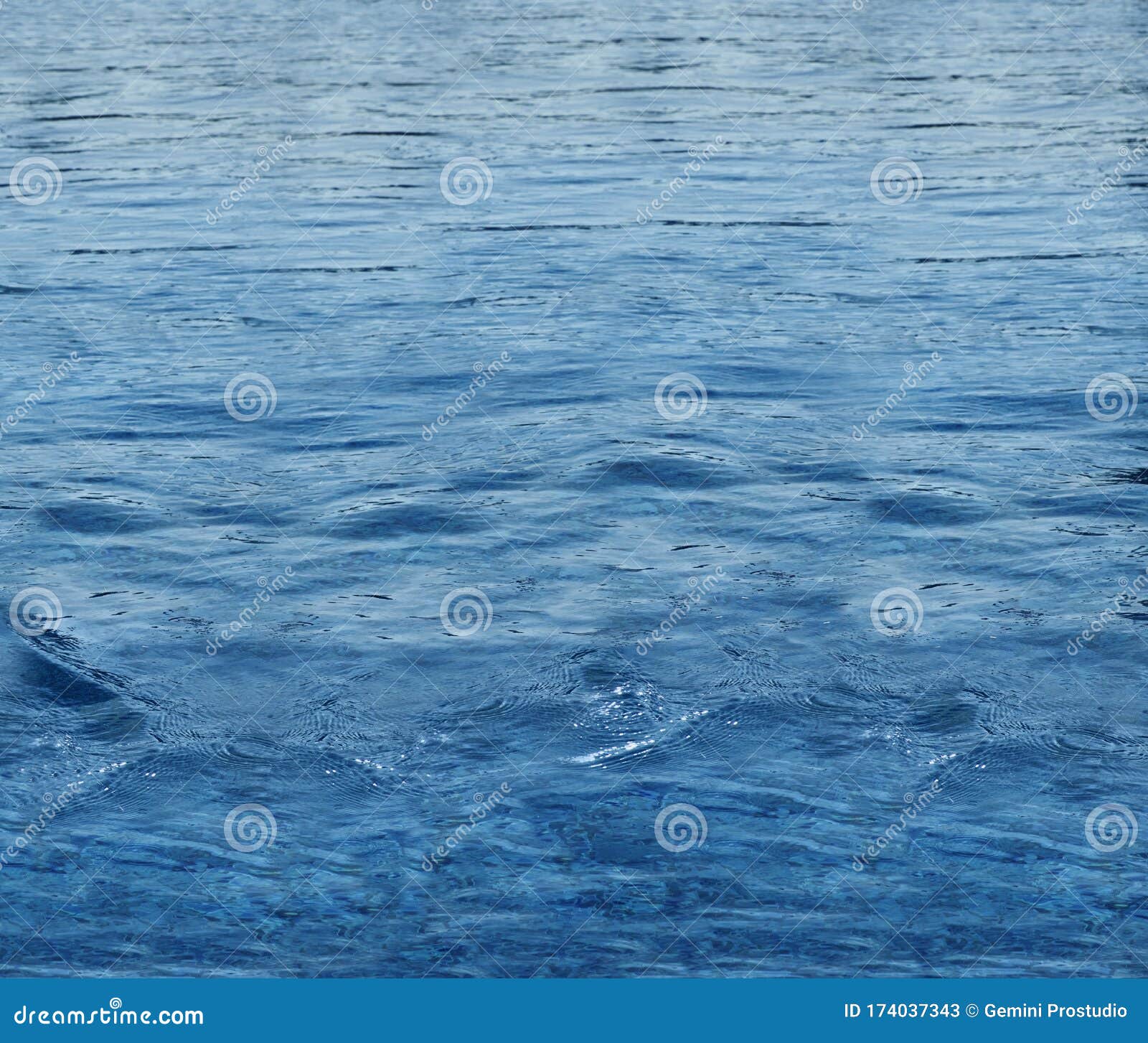 Rippled Pattern of Clean Blue Water Background Stock Image - Image of ...