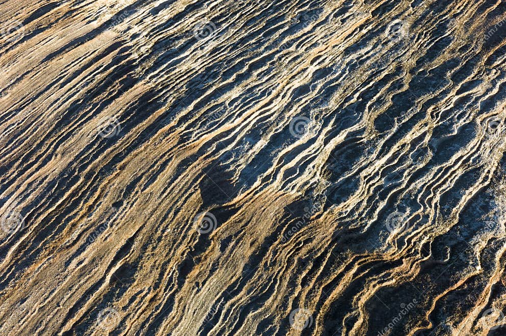 Rippled Rock beside the Sea Background. Stock Image - Image of sydney ...