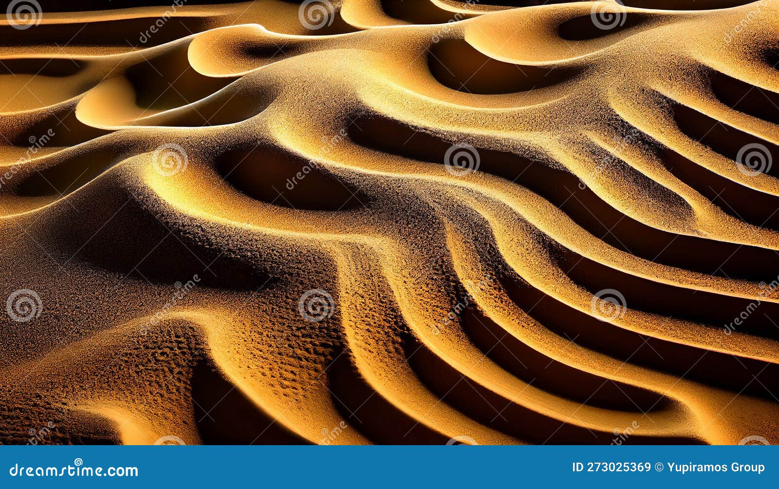 Rippled Sand Dunes Create Majestic Wave Patterns ,generative AI Stock ...