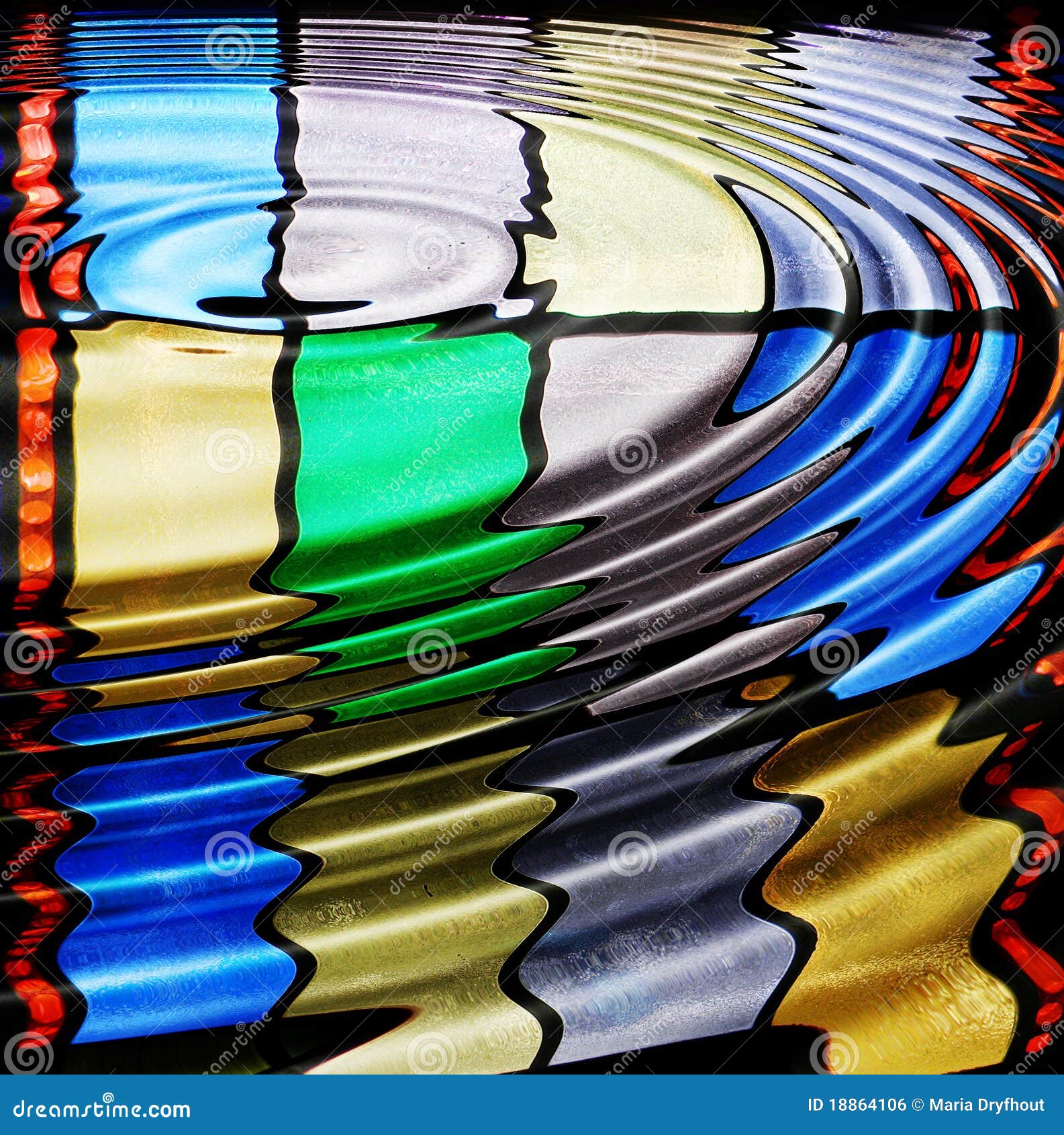 Rippled Stained Glass stock illustration. Illustration of uniqueness ...