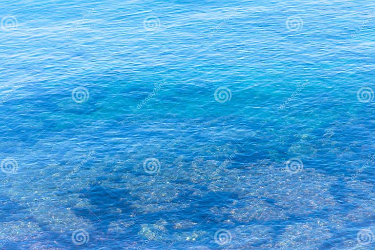 Rippled Transparent Ocean Water Surface Texture Background Stock Photo ...