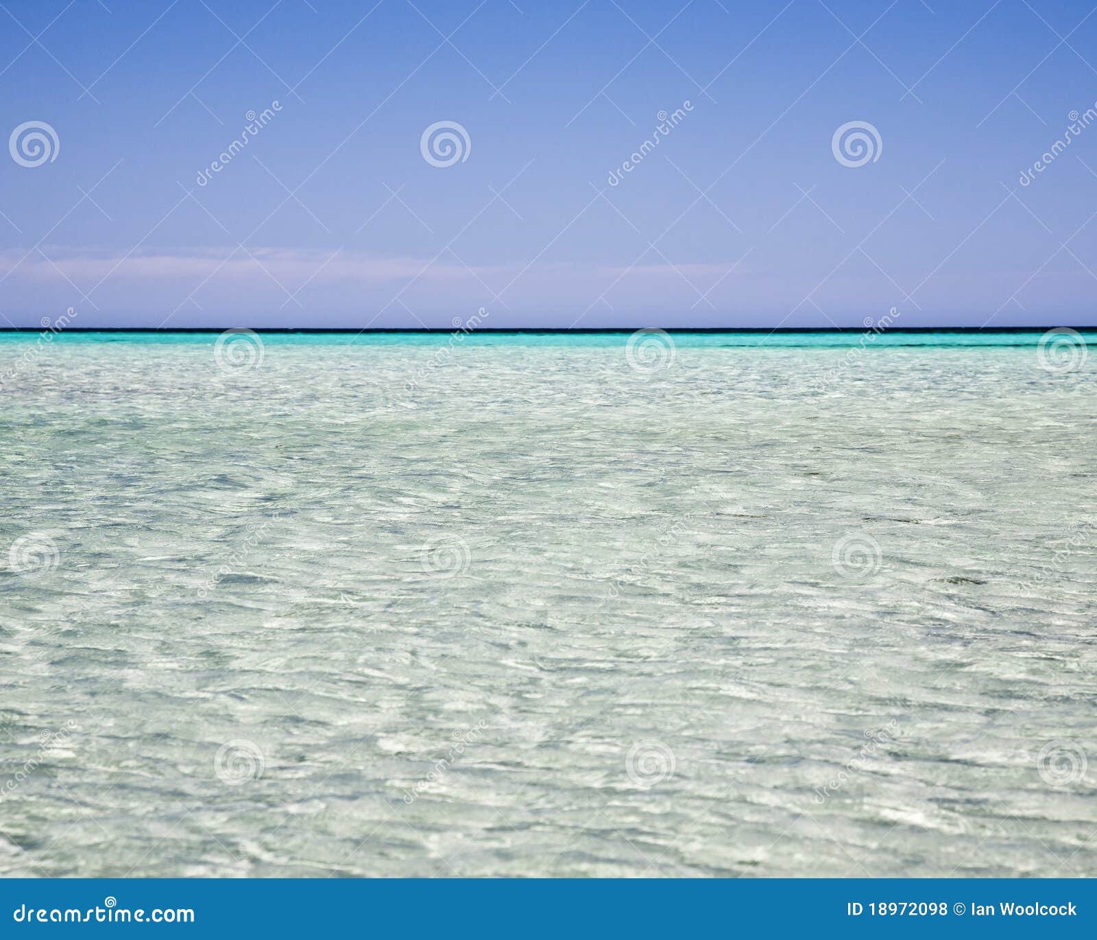 Ripples in a Clear Blue Sea Stock Photo - Image of coastal, geographe ...