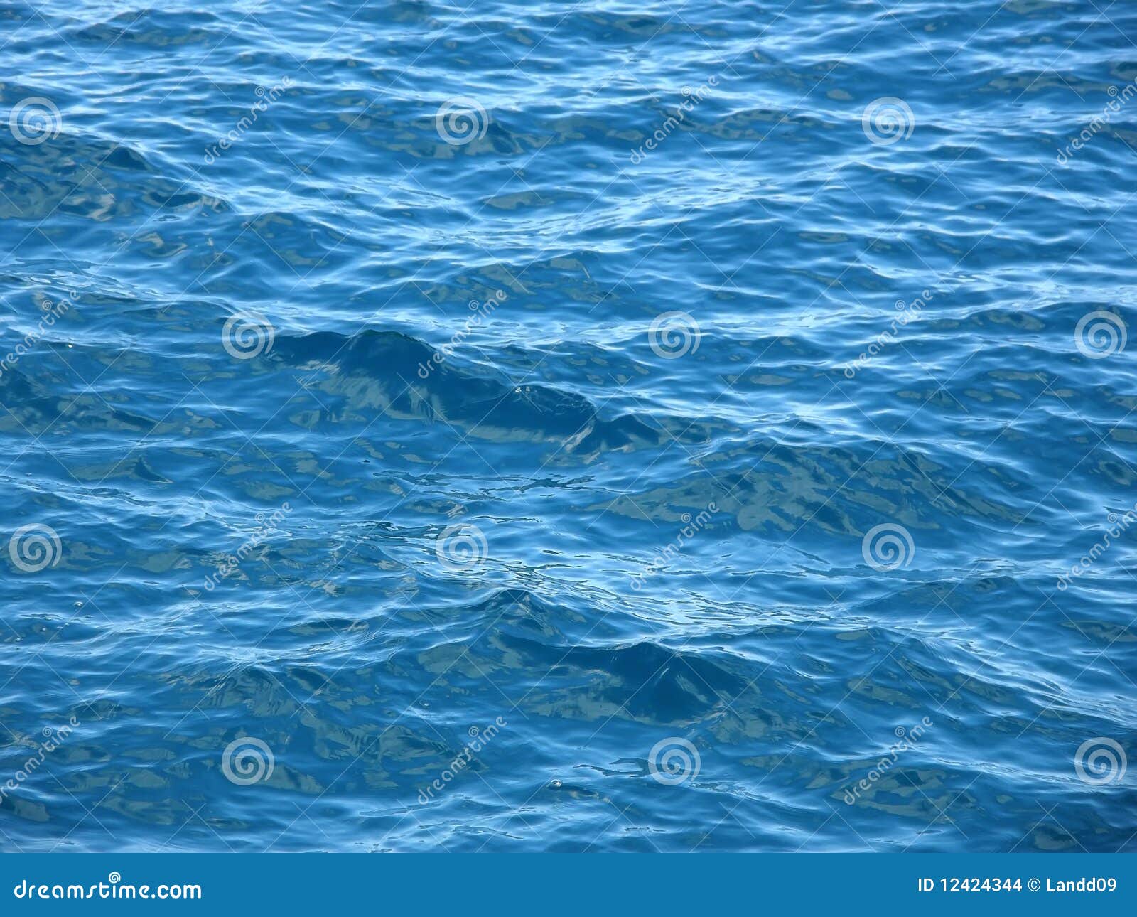 Ripples on deep blue ocean stock photo. Image of macro - 12424344