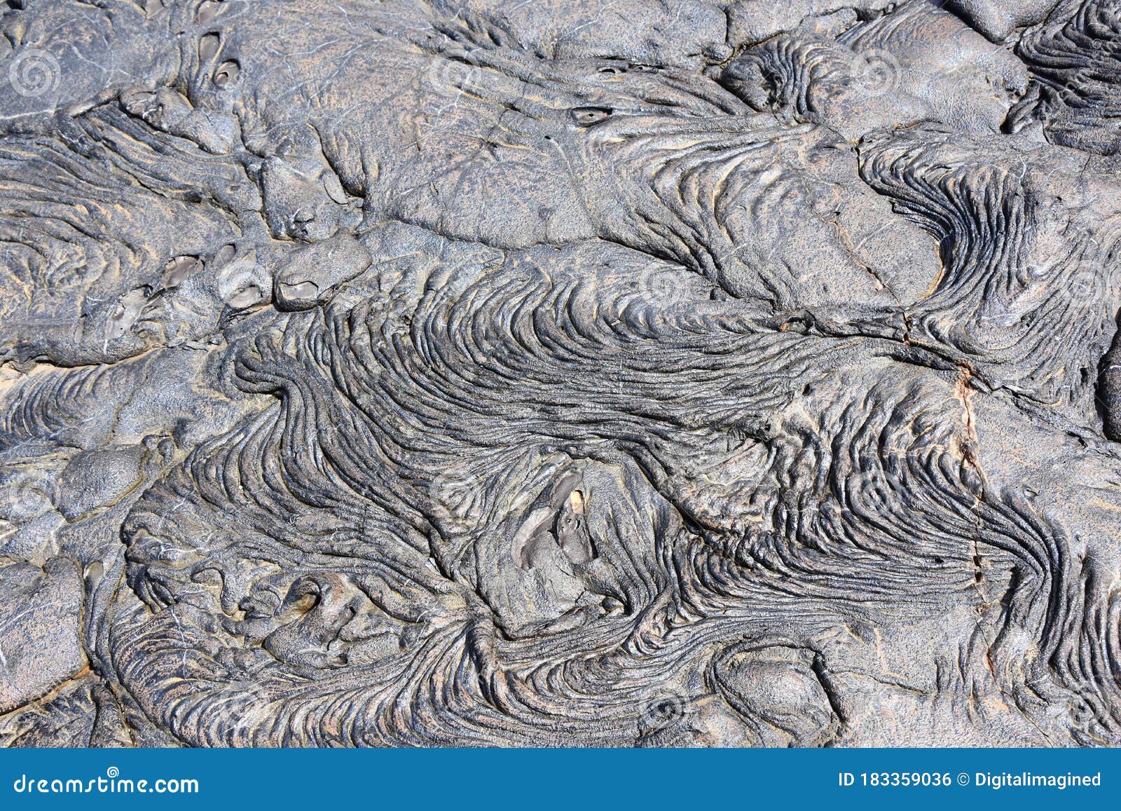 Ripples in Dry Lava Igneous Rock Stock Photo - Image of geological ...